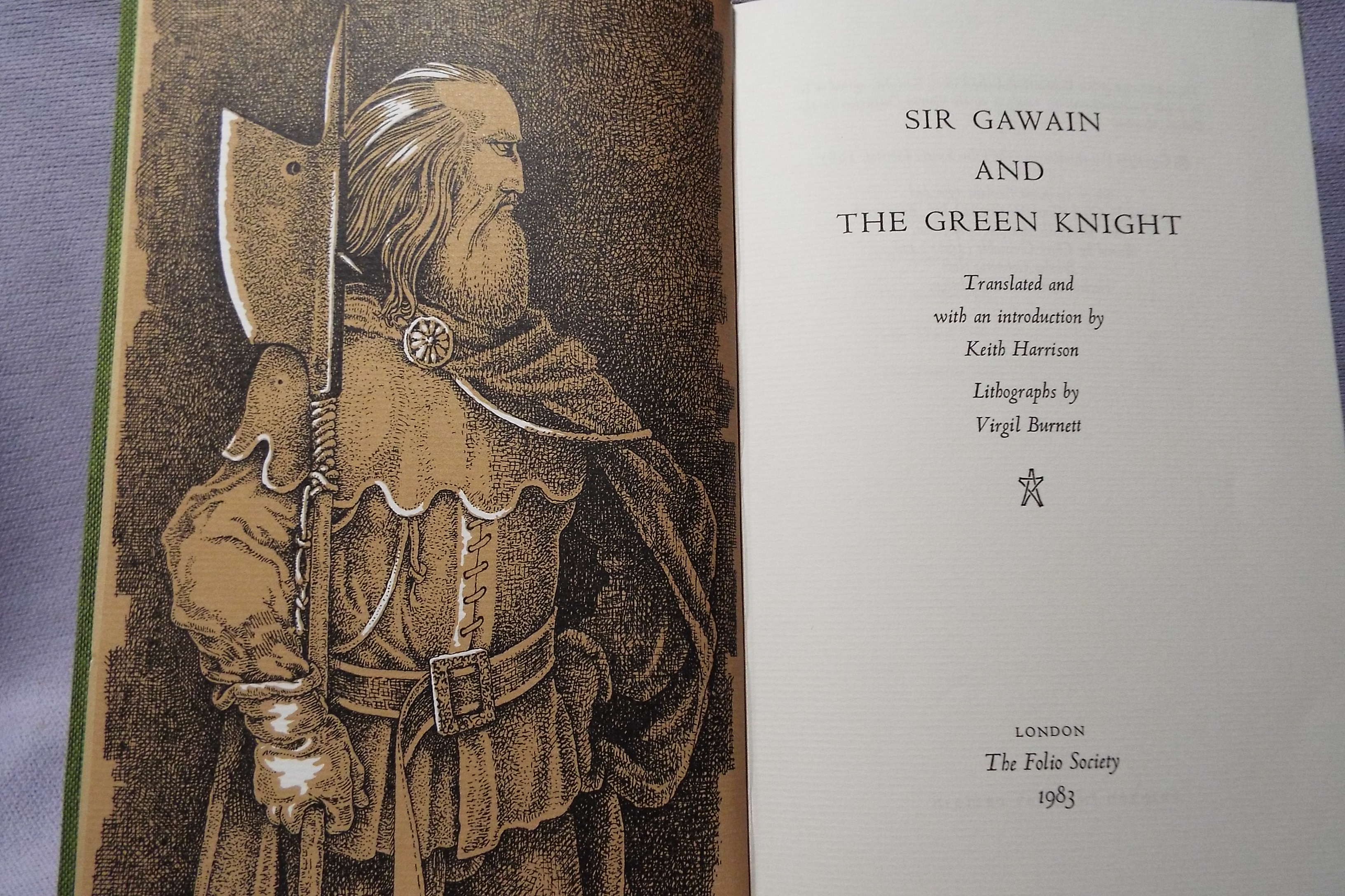 Sir Gawain and the Green Knight : Folio Society edition : First thus by ...