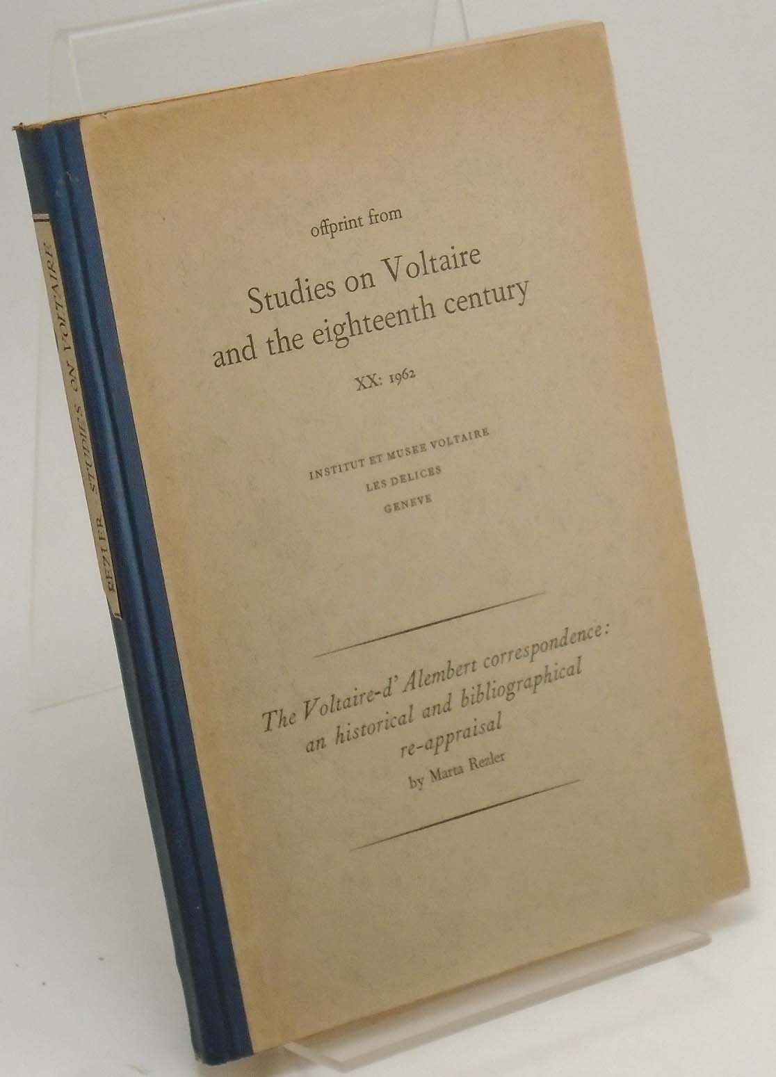 The Voltaire-d'Alembert Correspondance: an Historical and ...