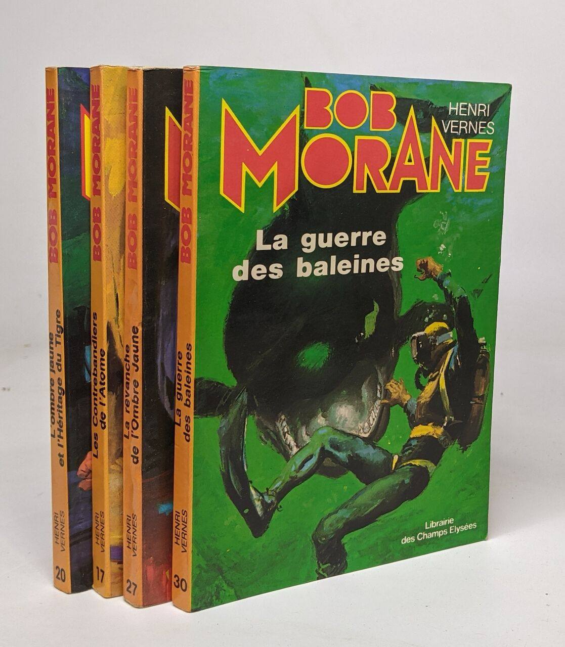 Lot de 4 romans Bob Morane - titres voir photos by Henri Vernes: Fair ...