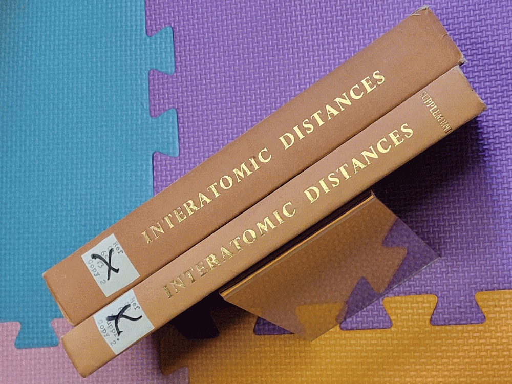 Tables of Interatomic Distances and Configuration in Molecules and Ion ...