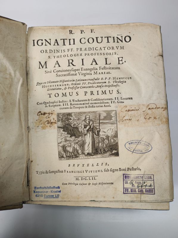 Conciones. Tomus primus [- secundus]. by Coutinho, Ignatius:: (1652) | Antiquariat Bookfarm