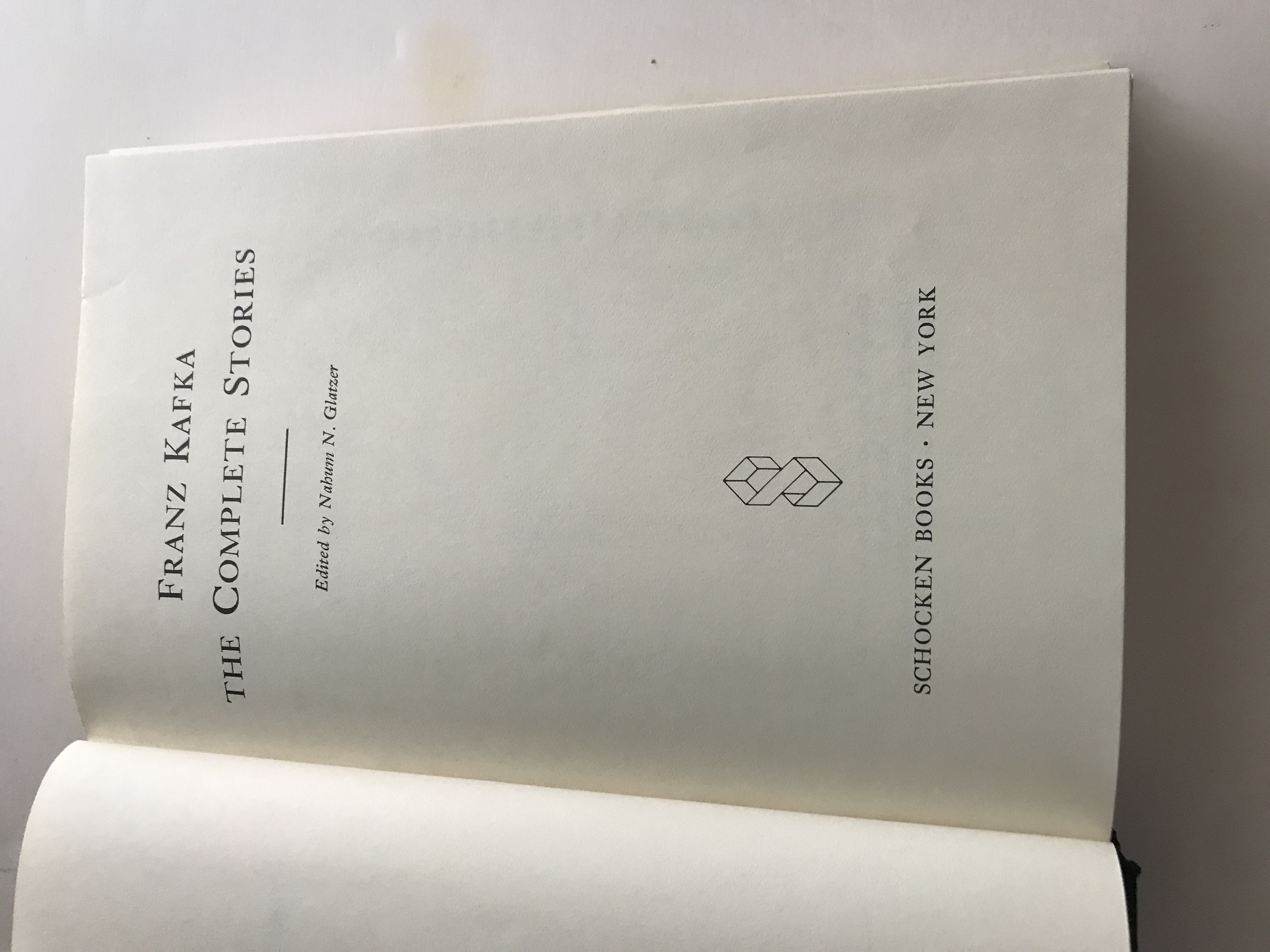 The Complete Stories by Franz Kafka: Good Hardcover (1971) 1st Edition ...