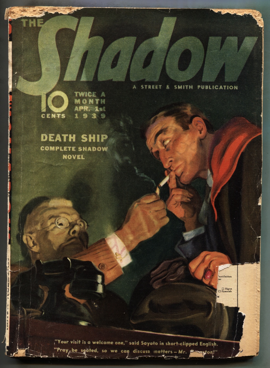 Shadow Apriil 1939--Street & Smith--hero-crime pulp magazine: (1939 ...