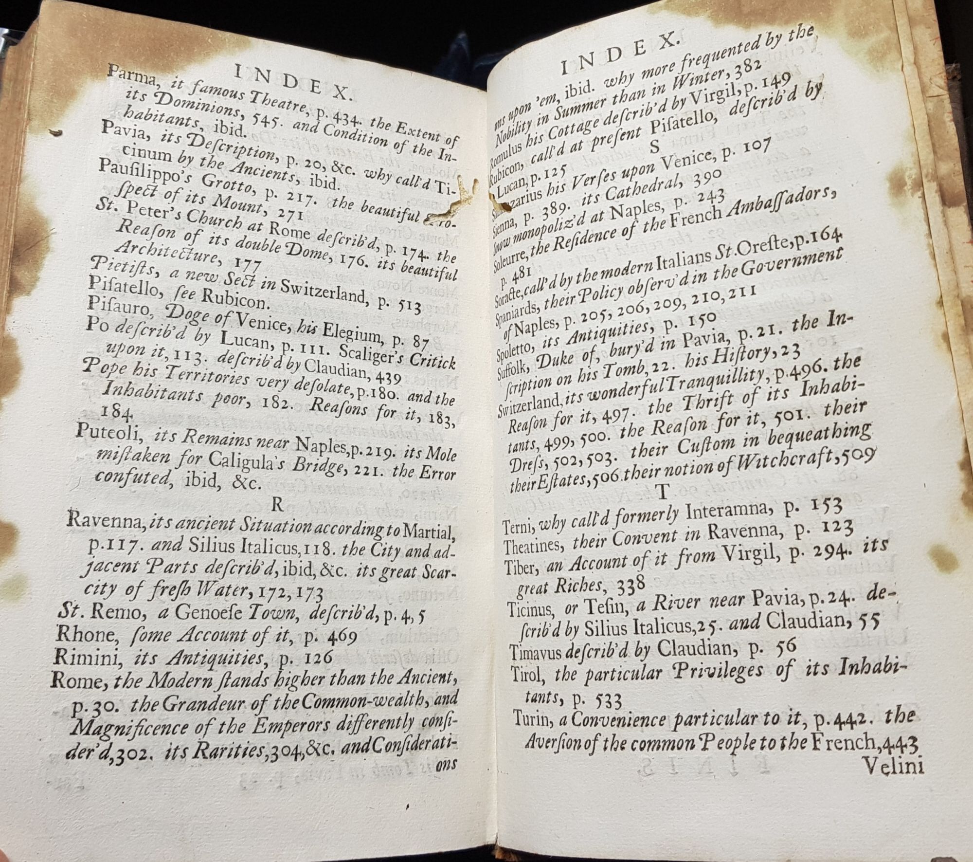 REMARKS ON SEVERAL PARTS OF ITALY &c. in the Years 1701 1702 1703 by ...