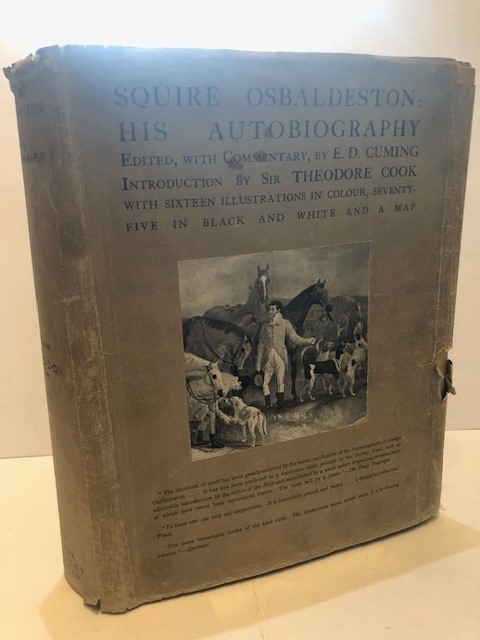 SQUIRE OSBALDESTON : HIS AUTOBIOGRAPHY von CUMMING, CD | COOK, Theodore ...