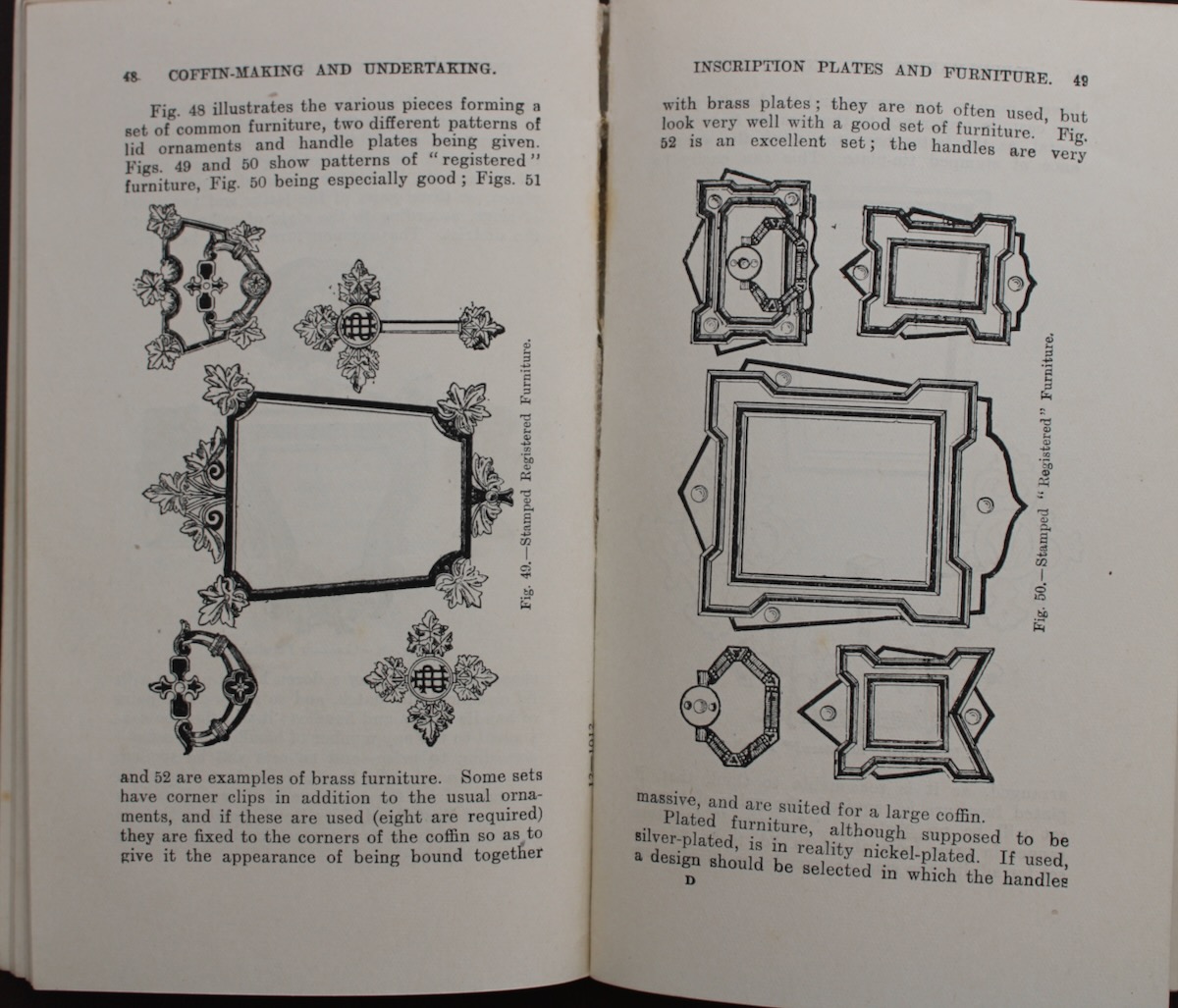 Coffin-Making and Undertaking: special appliances; Lancashire coffins ...