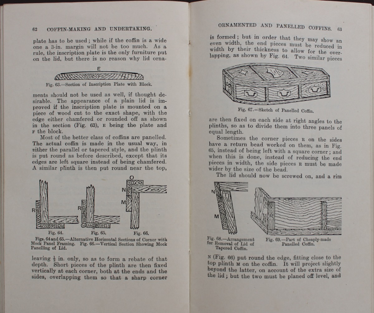 Coffin-Making and Undertaking: special appliances; Lancashire coffins ...