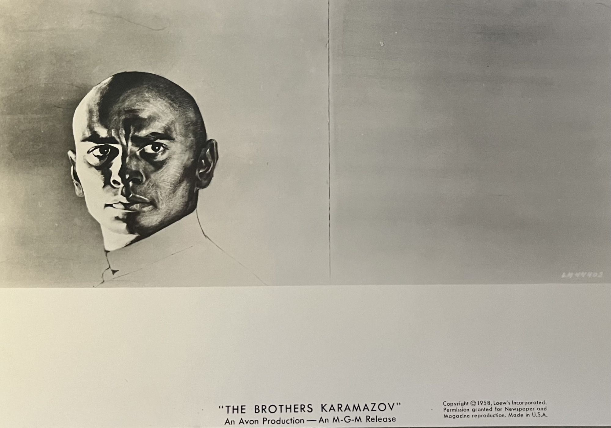 Two [2] Original Movie Stills for "The Brothers Karamazov" [1958] by ...