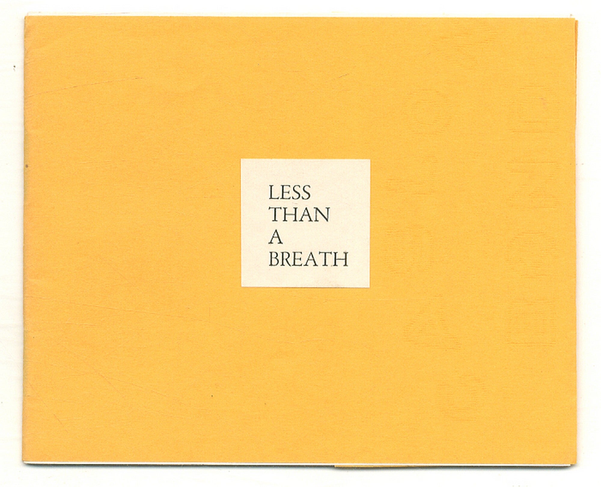 Less Than a Breath: Breveties by FANDEL, John: Fine Softcover (1959 ...