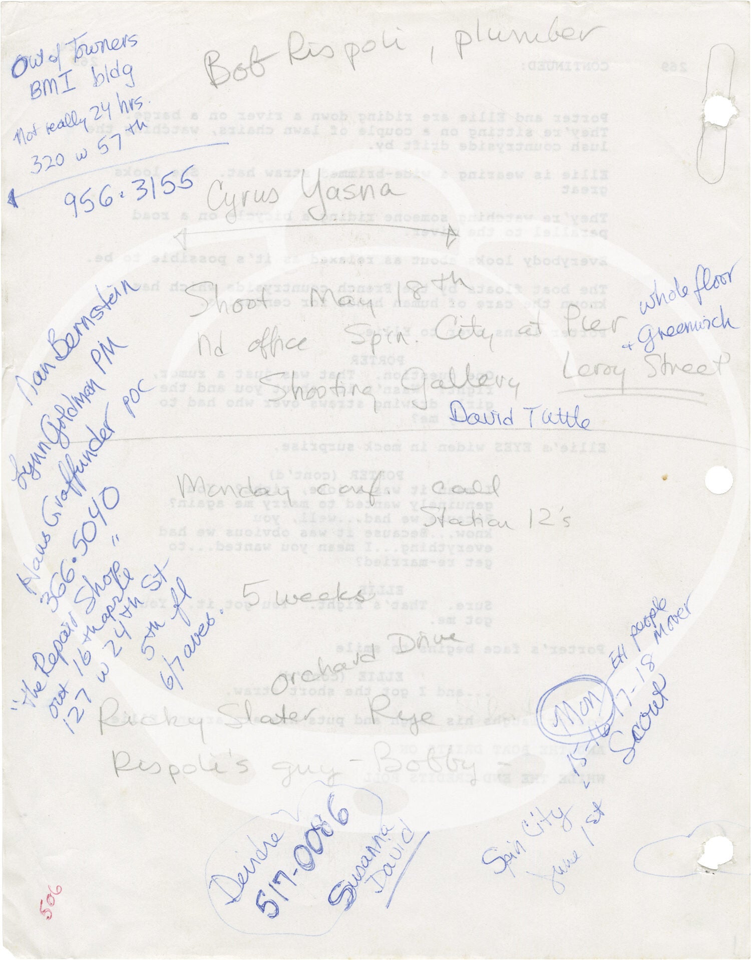 Town and Country (Original screenplay for the 2001 film, production ...