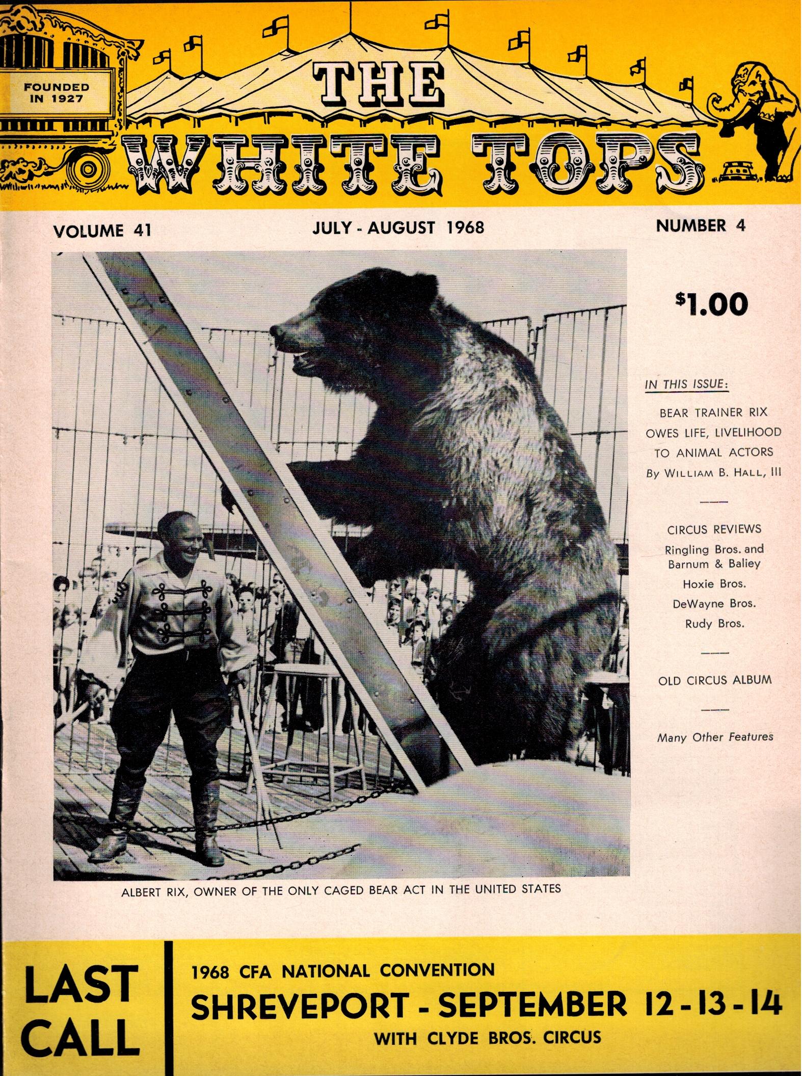 THE WHITE TOPS -JULY-AUGUST 1968, Vol. 41, No. 4 by Editor - Walter B ...