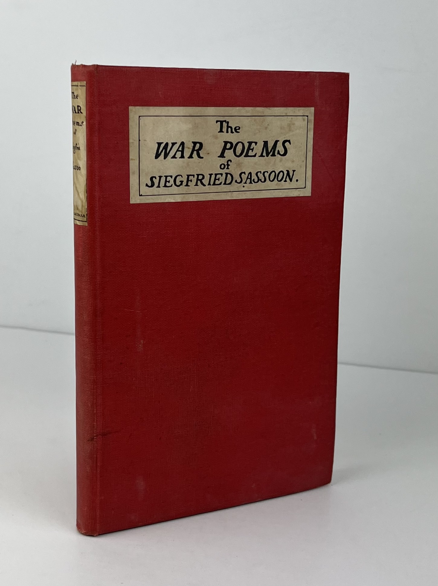The War Poems Of Siegfried Sassoon By Sassoon Siegfried Very Good Hardcover 1919 1st Edition