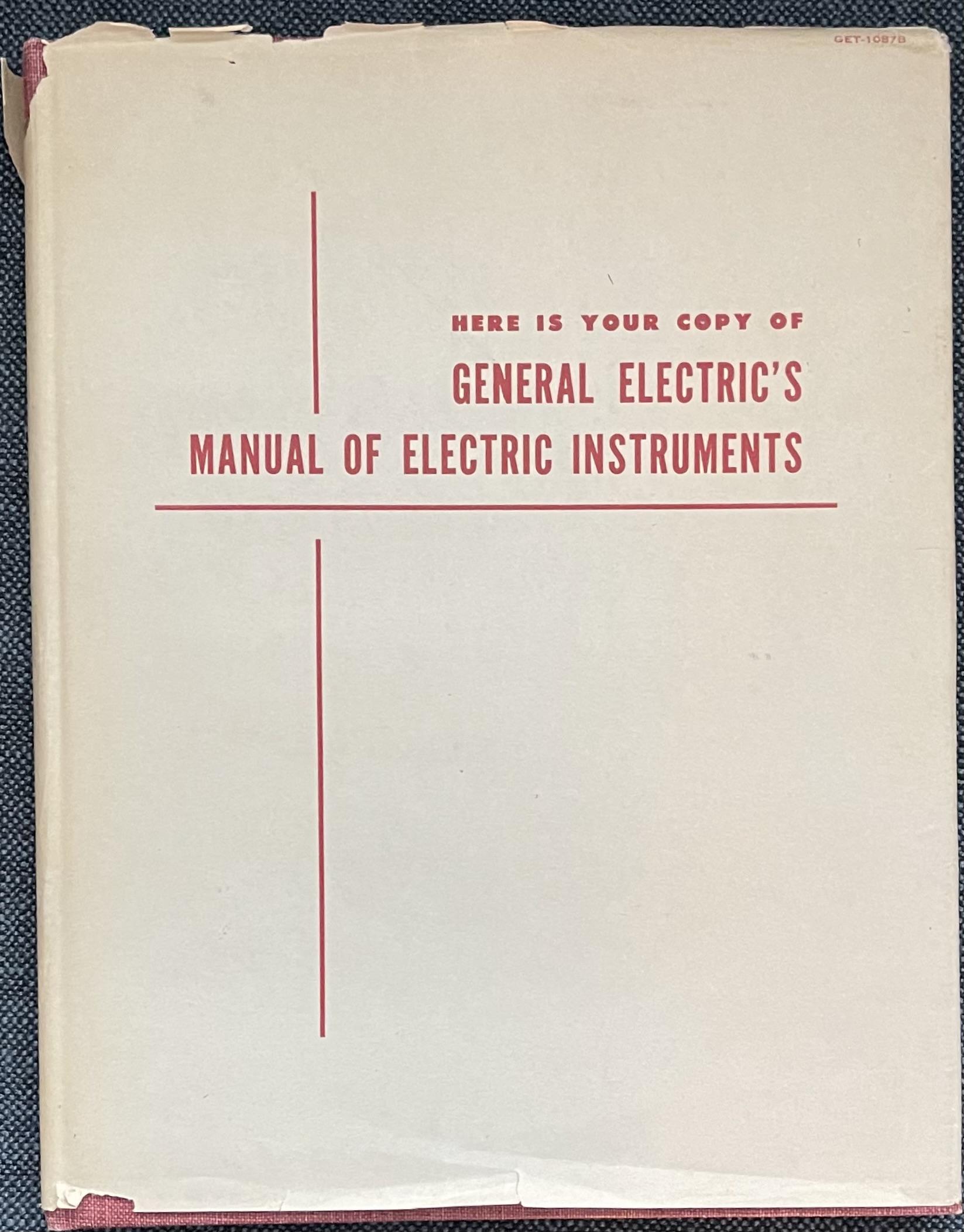 Manual of Electric Instruments Construction and Operating Principles by ...