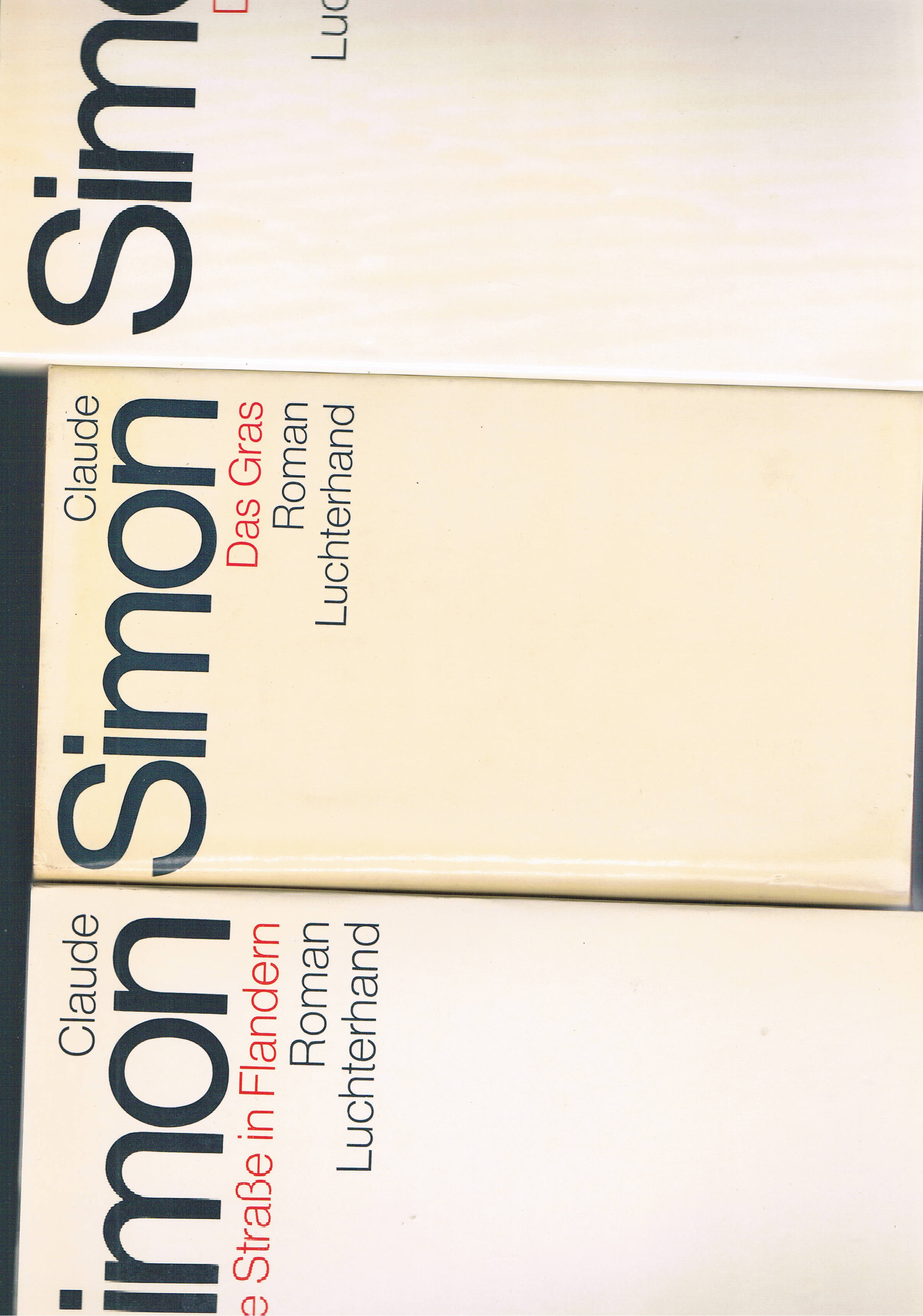 Die Schlacht bei Pharsalos/Die Strasse in Flandern/Das Gras/Der Palast von Claude Simon: gut ...