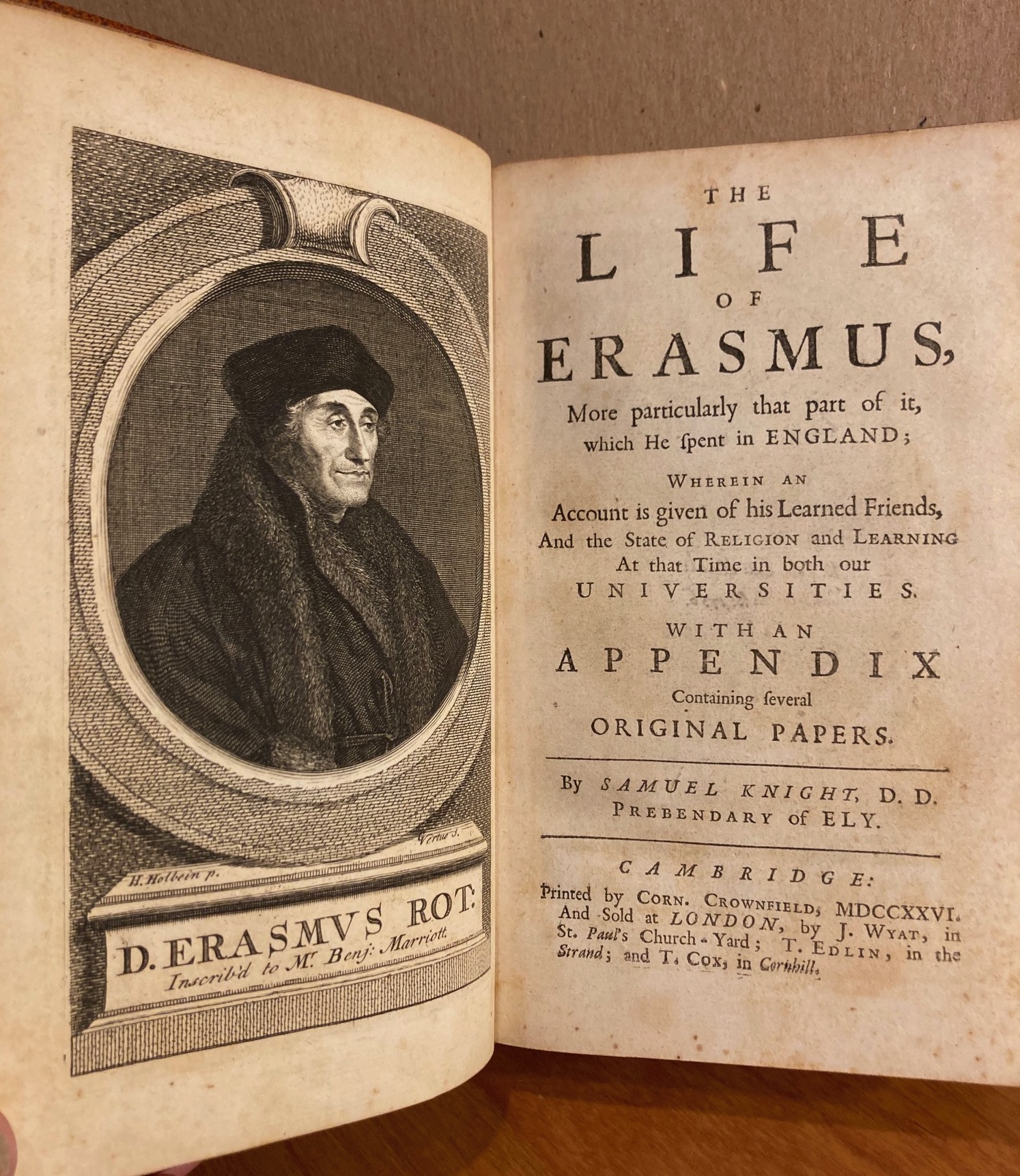 The Life Of Erasmus, More particularly the part of it which He spent in ...