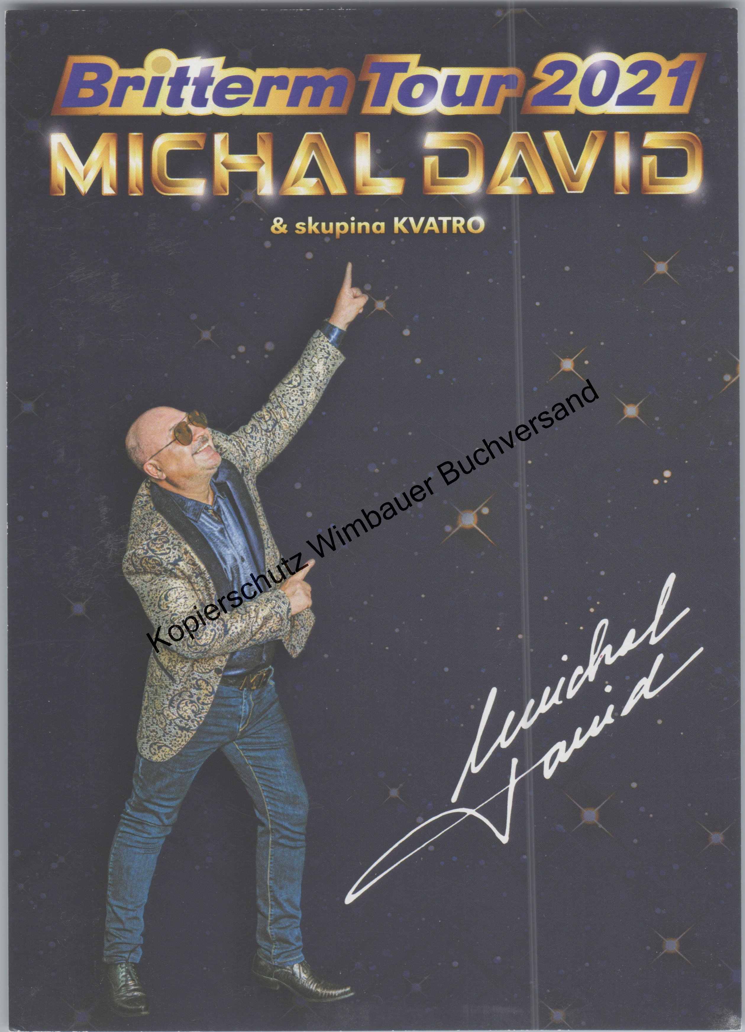 Autogrammkarte Michal David czech pop-singer von David, Michal ...