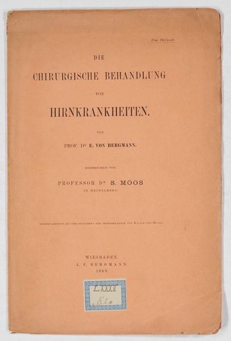 Die chirurgische Behandlung von Hirnkrankheiten von Prof. Dr. E. von ...