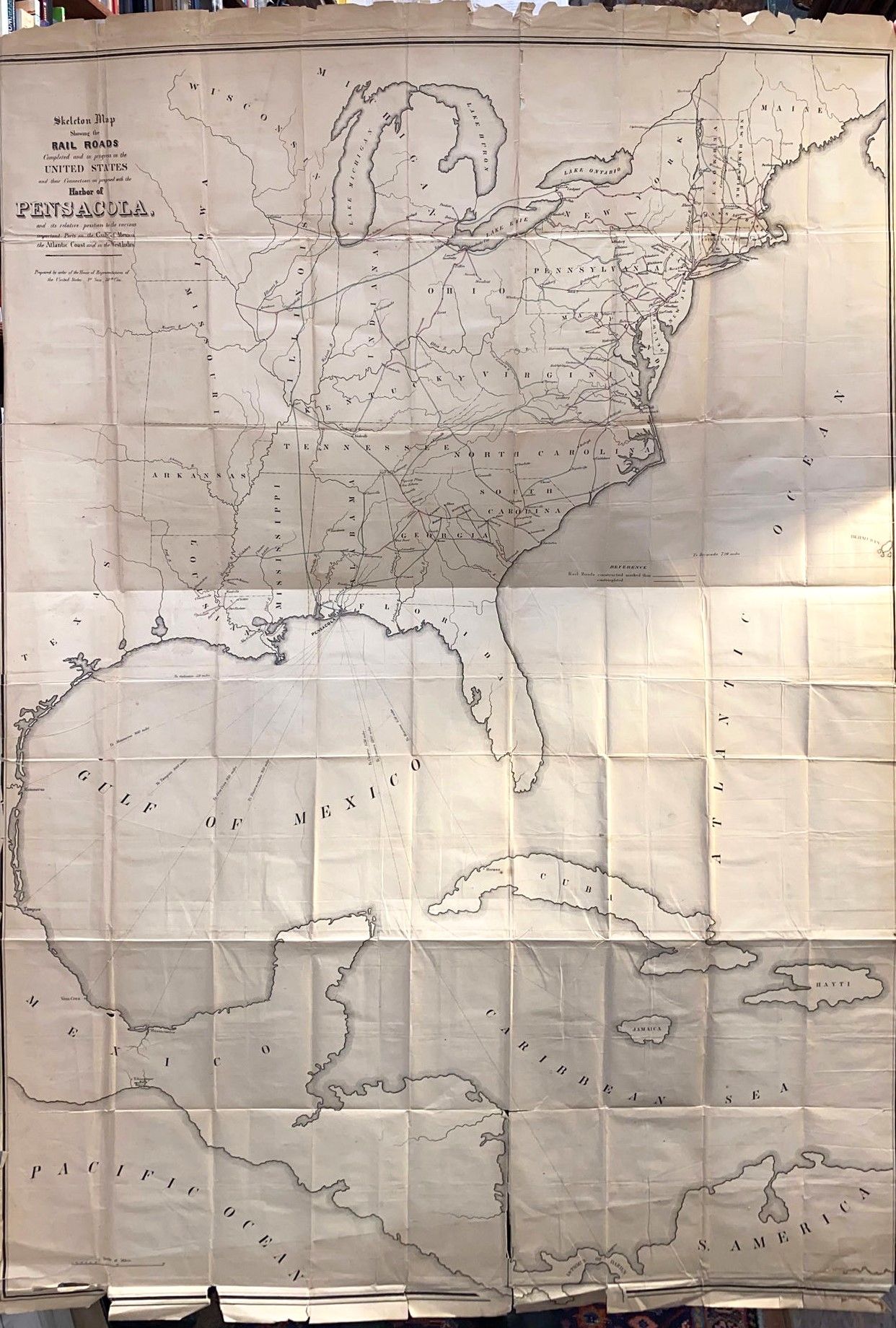 Skeleton Map Showing the Rail Roads Completed and in Progress in the ...