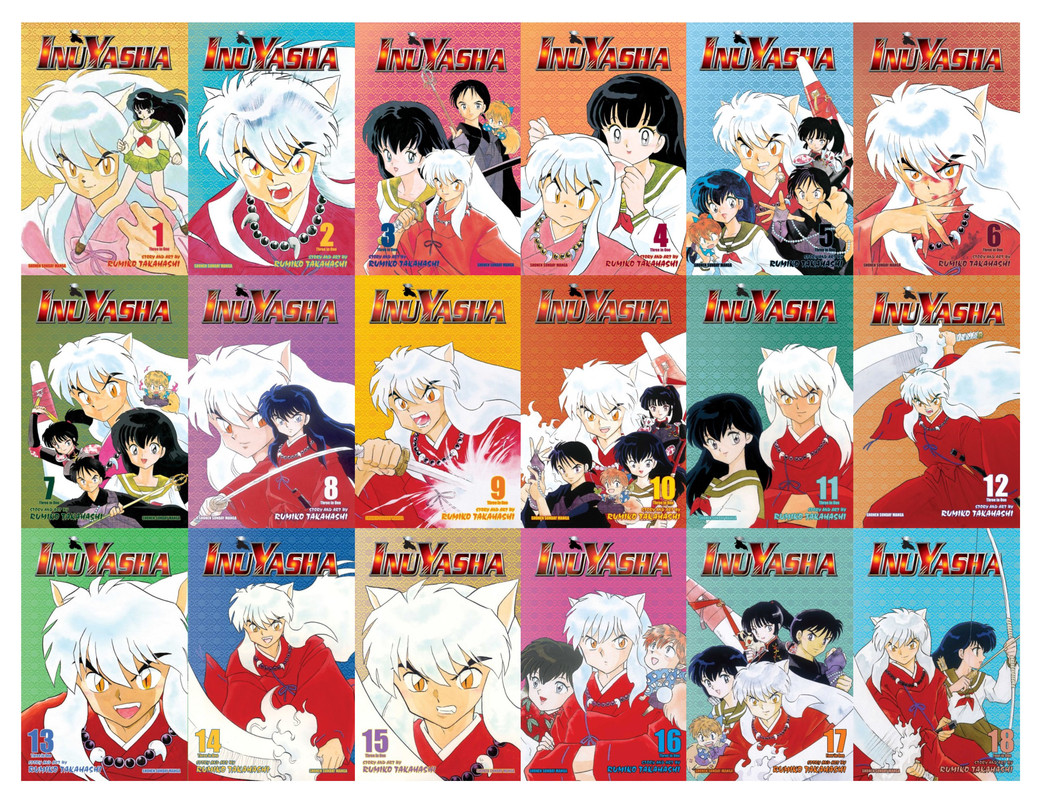INUYASHA English MANGA by Takahashi Books 1-56 in 18 OMNIBUS EDITIONS 1 ...