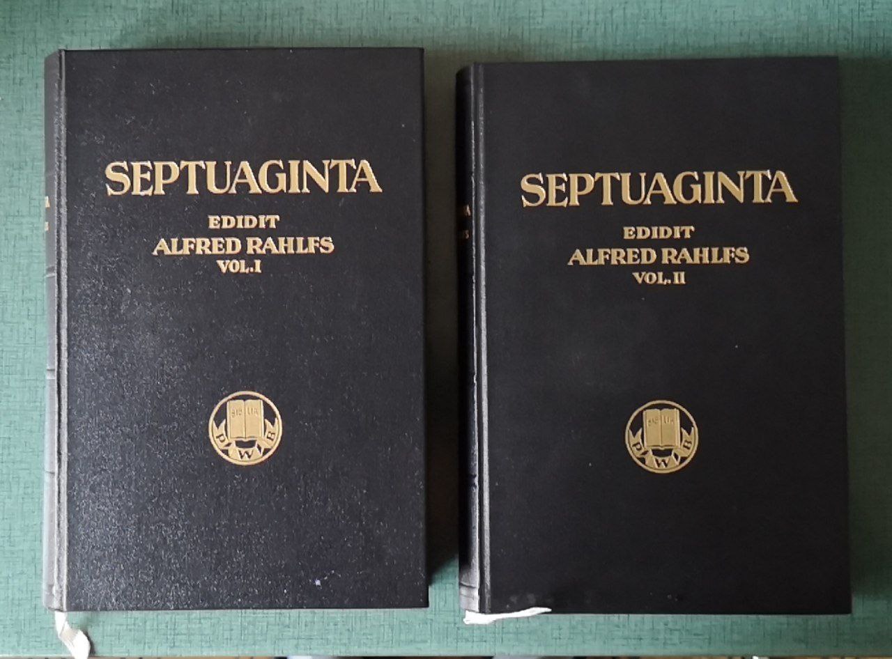 Septuaginta - Id Est Vetus Testamentum Graece Iuxta LXX Interpretes ...