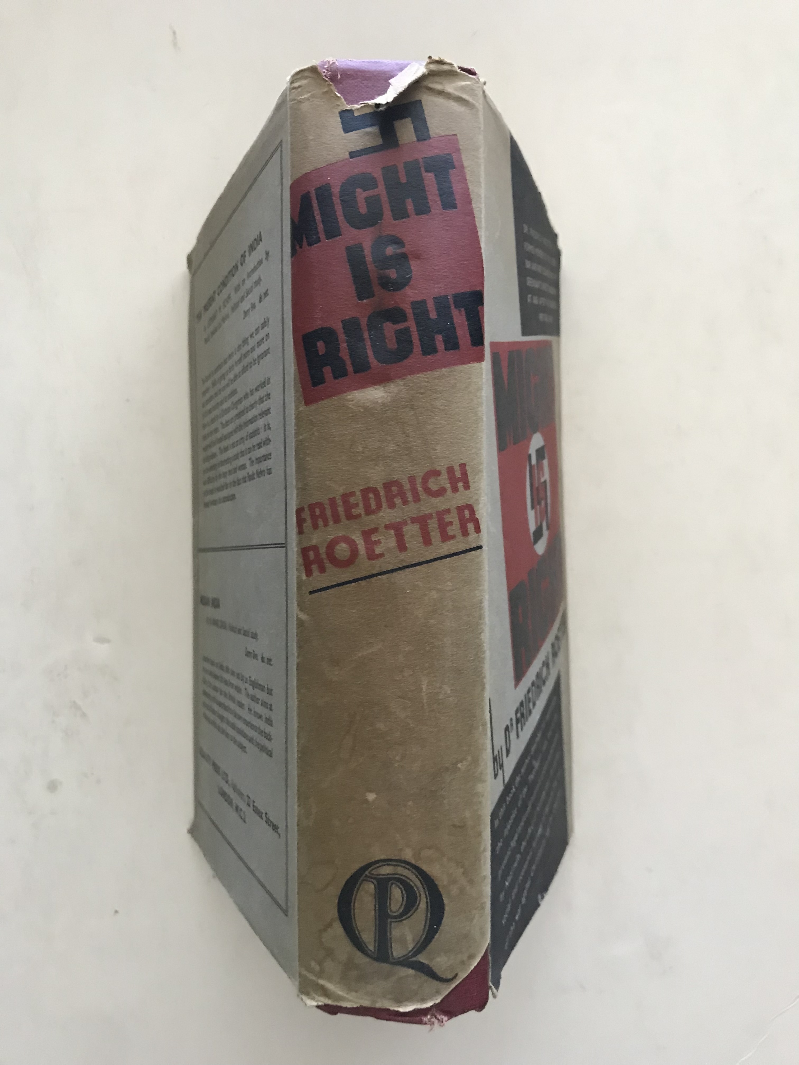 Might is Right by Dr. Friedrich Roetter: Very Good Hardcover (1939) 1st ...
