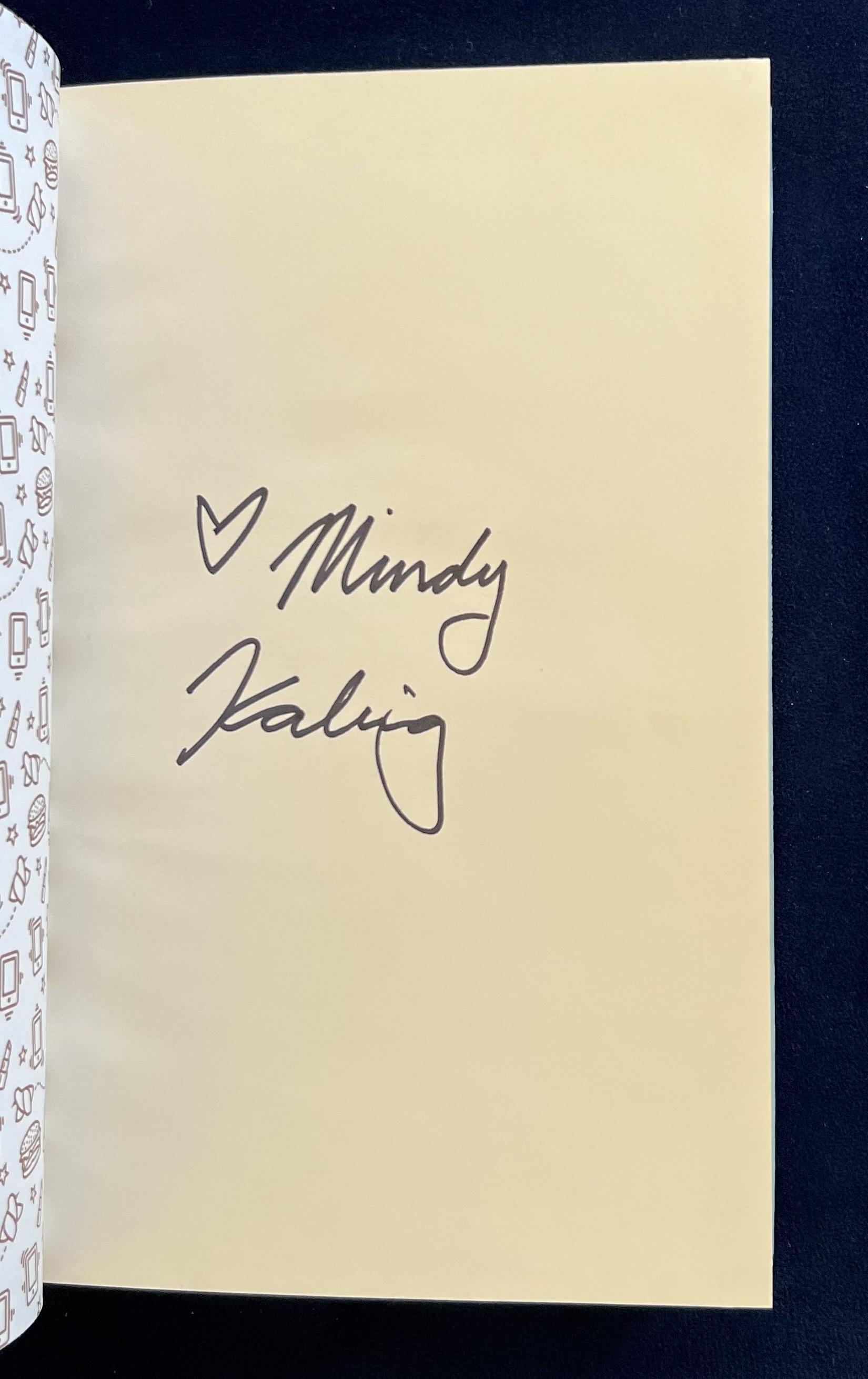 Why Not Me By Mindy Kaling Fine Hardcover 2015 1st Edition Signed