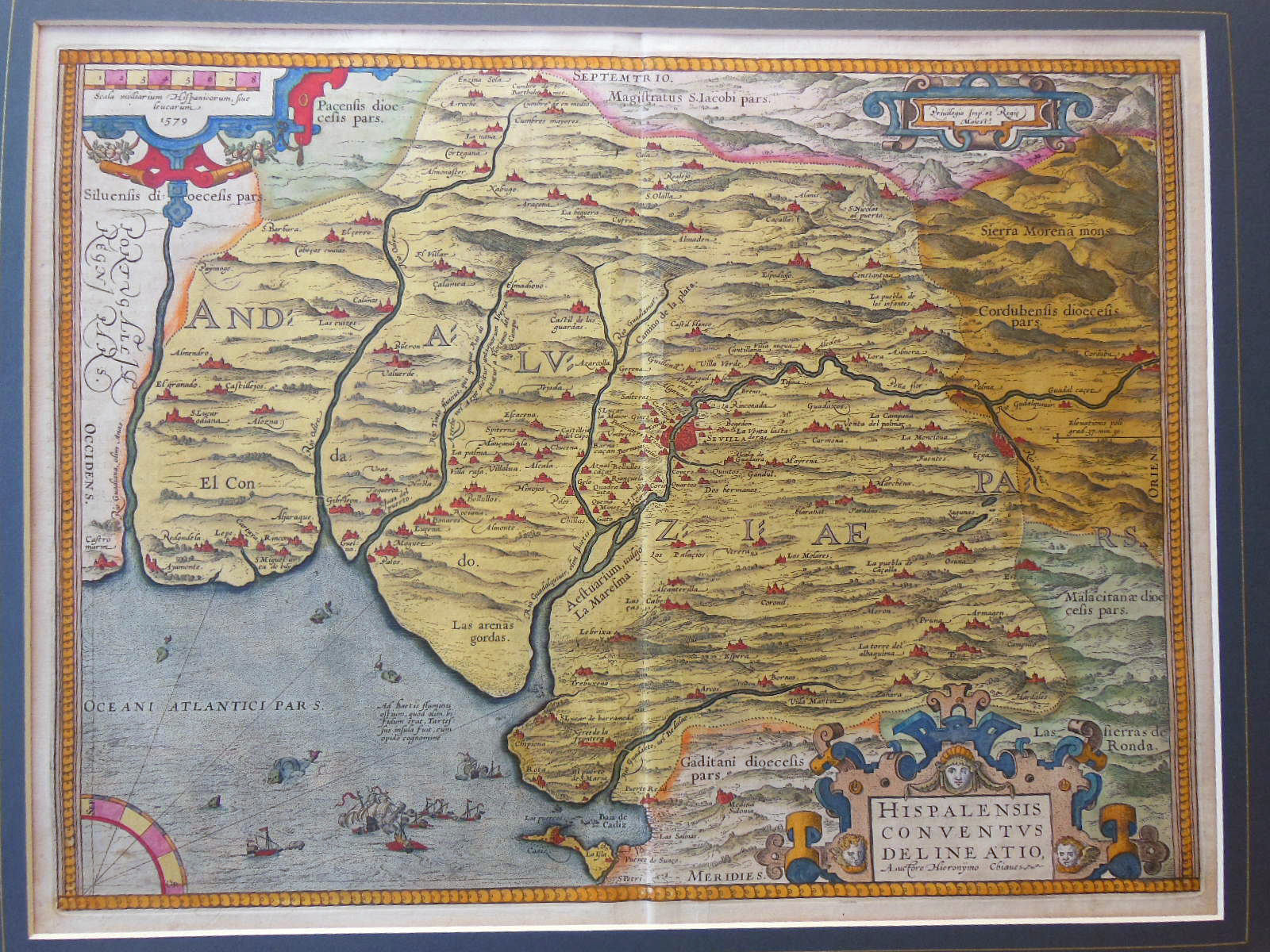 Mapa Antiguo - Old Map : HISPALENSIS CONVENTUS DELINE ATIO (ANDALUCIA ...