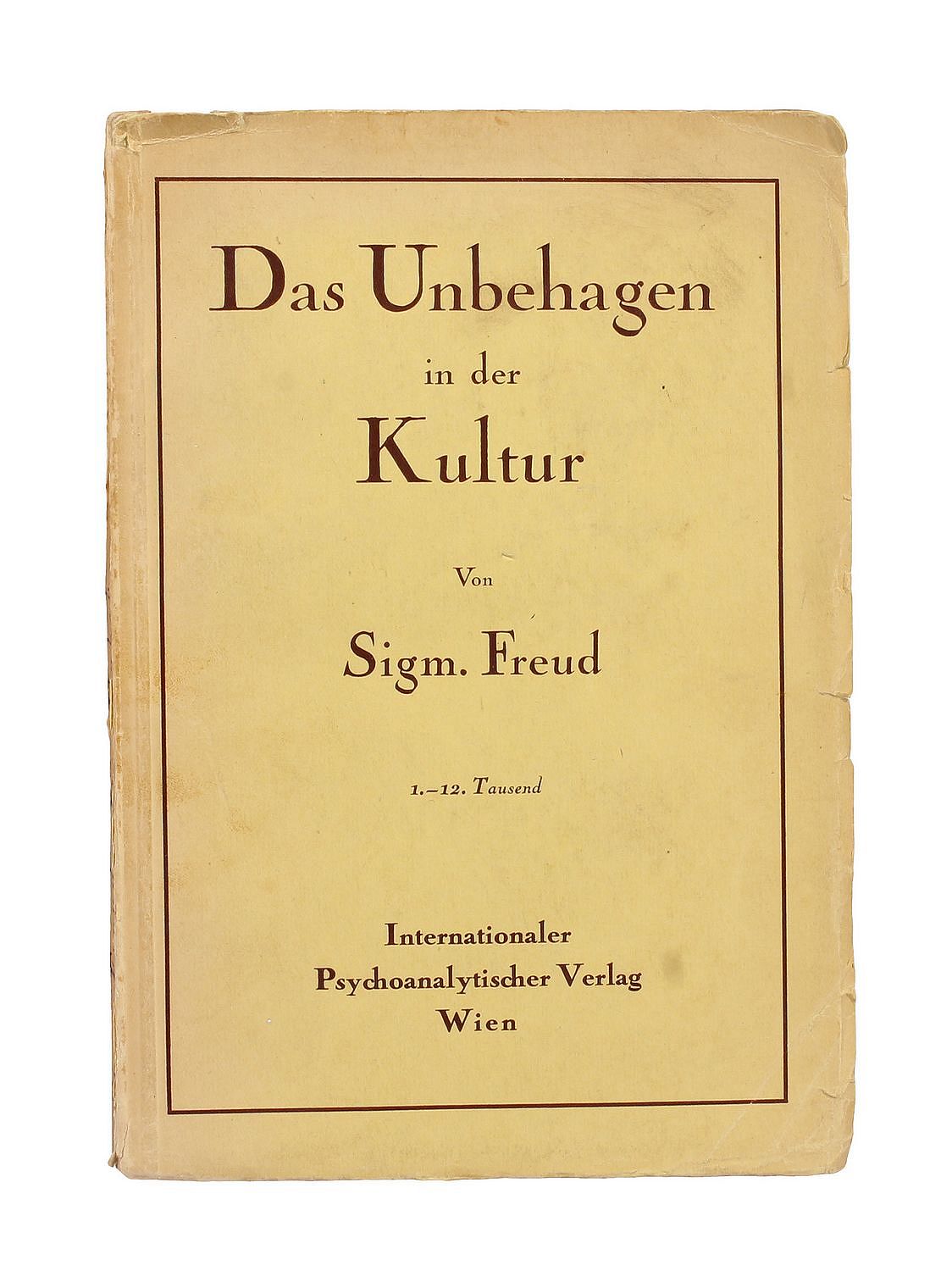 [Civilisation and its Discontents]. Das Unbehagen in der Kultur. by ...