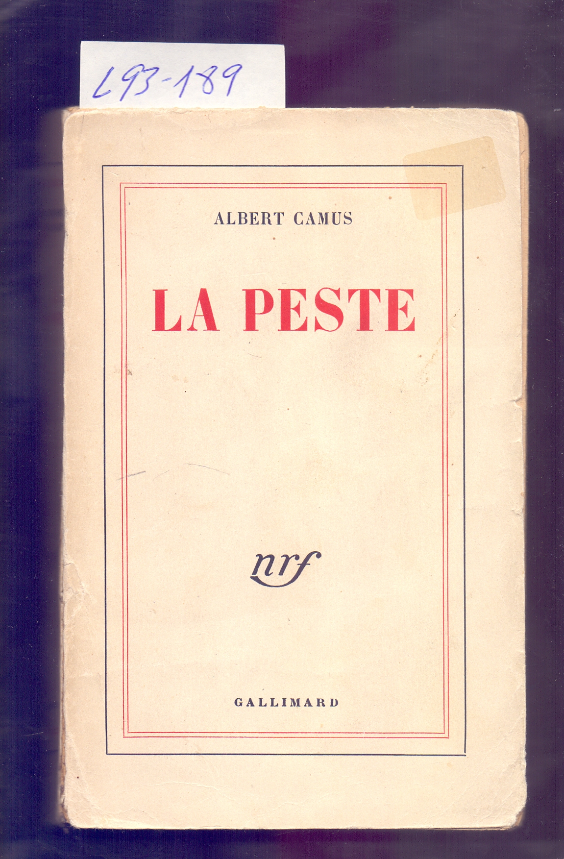 LA PESTE de Albert Camus | Libreria 7 Soles