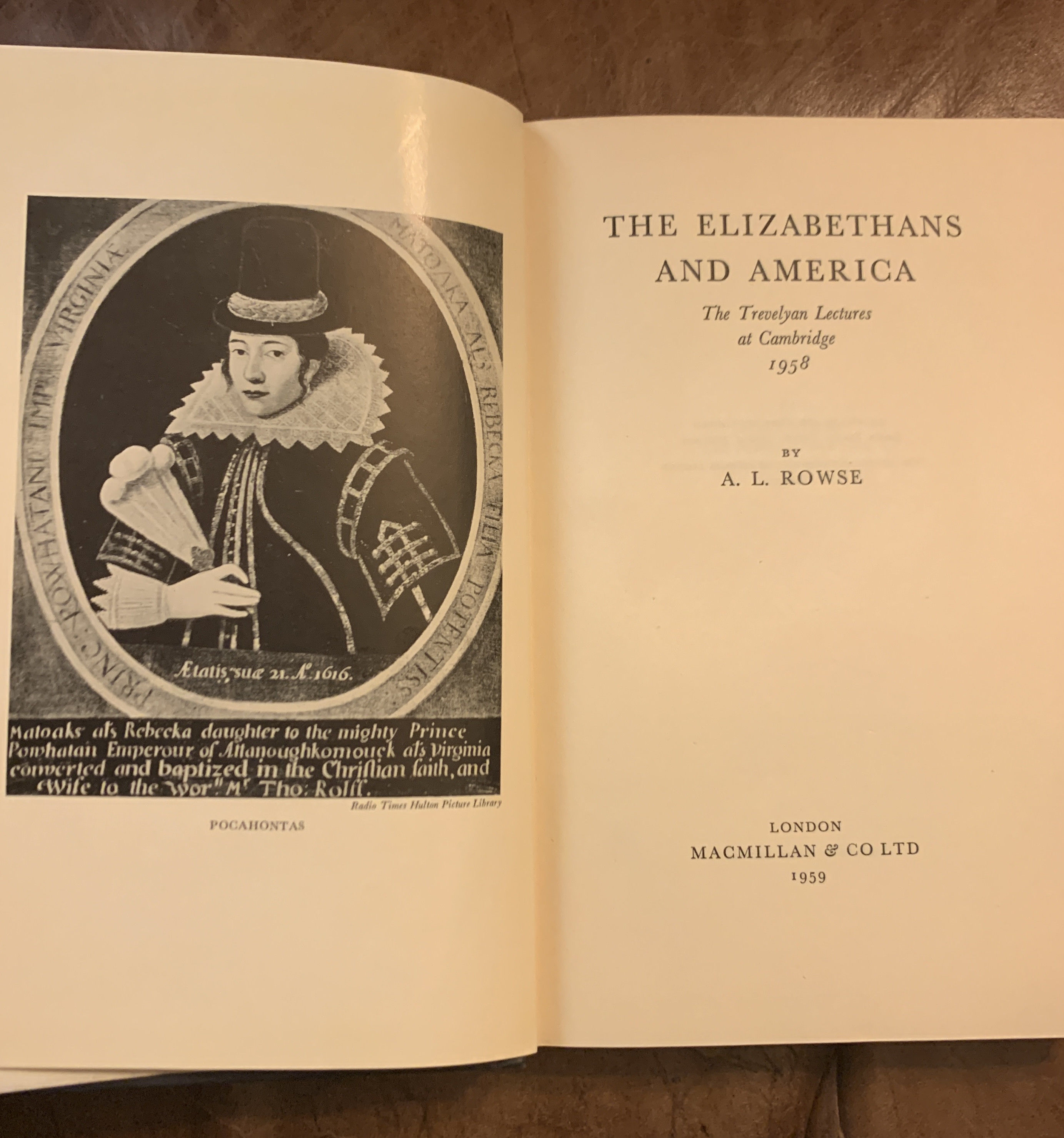The Elizabethans and America by A. L. Rowse: Near Fine Hardcover (1959 ...