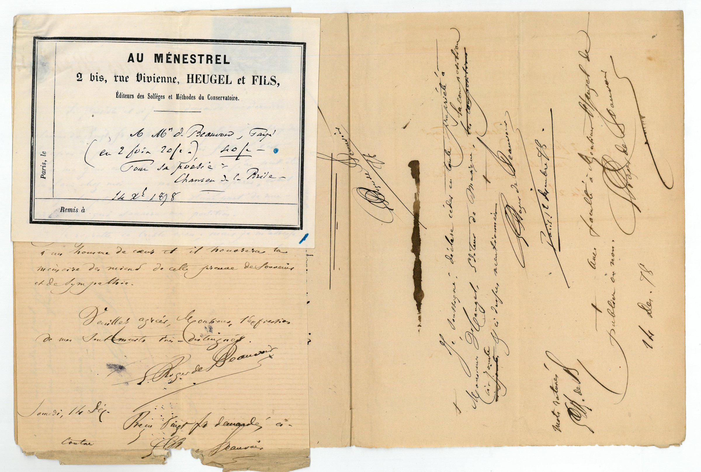 4 autograph letters signed, autograph poem signed, and autograph ...