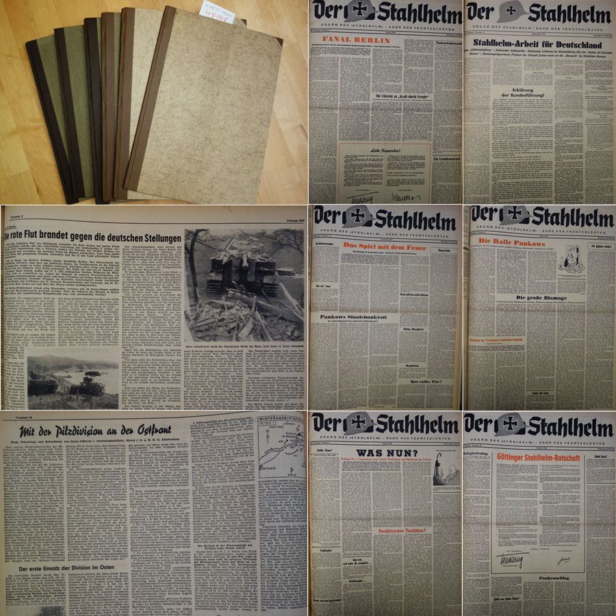 Der Stahlhelm. Organ des "Stahlhelm" Bund der Frontsodaten. 18.-30 ...