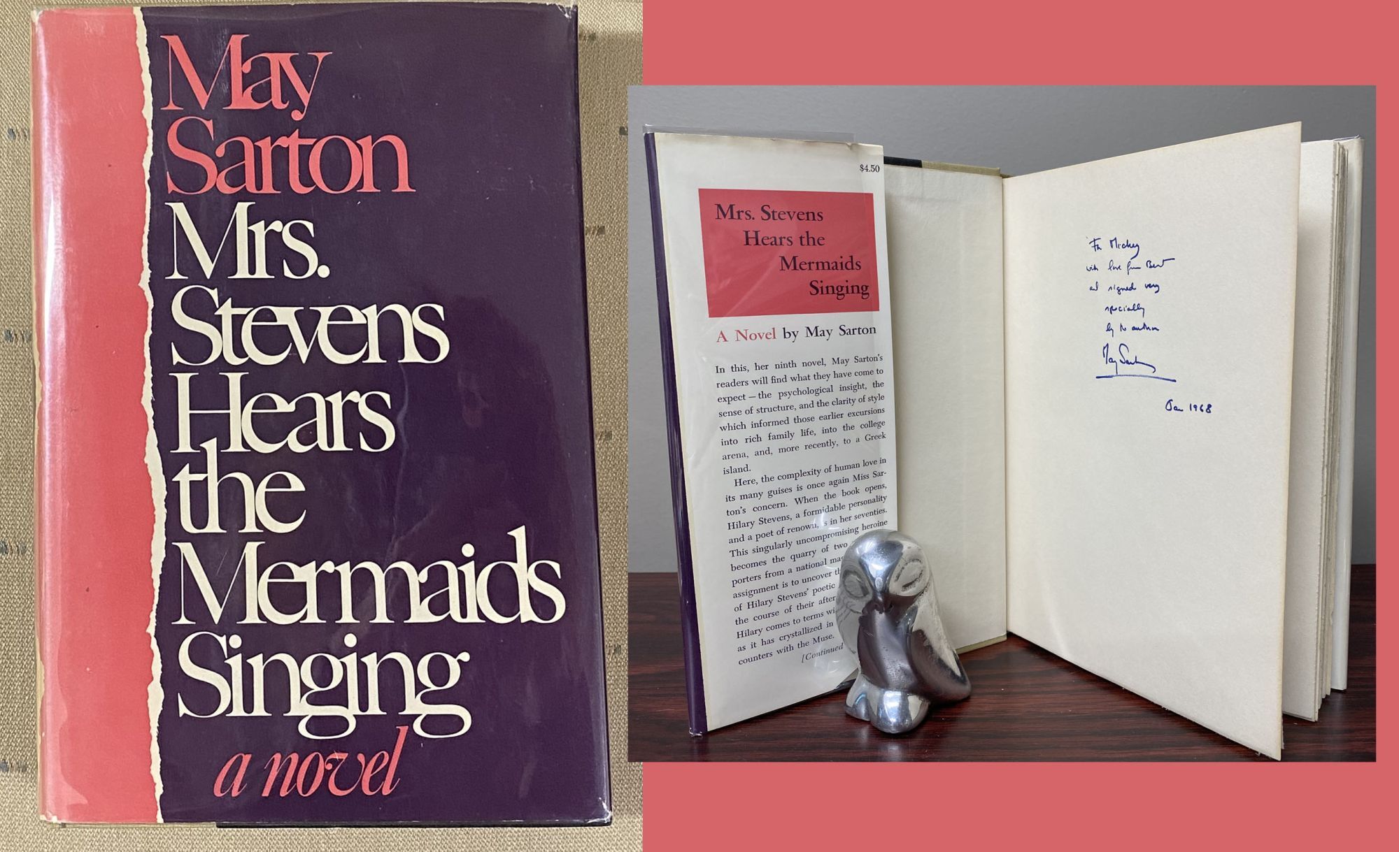 MRS. STEVENS HEARS THE MERMAIDS SINGING. Inscribed and Signed by May ...