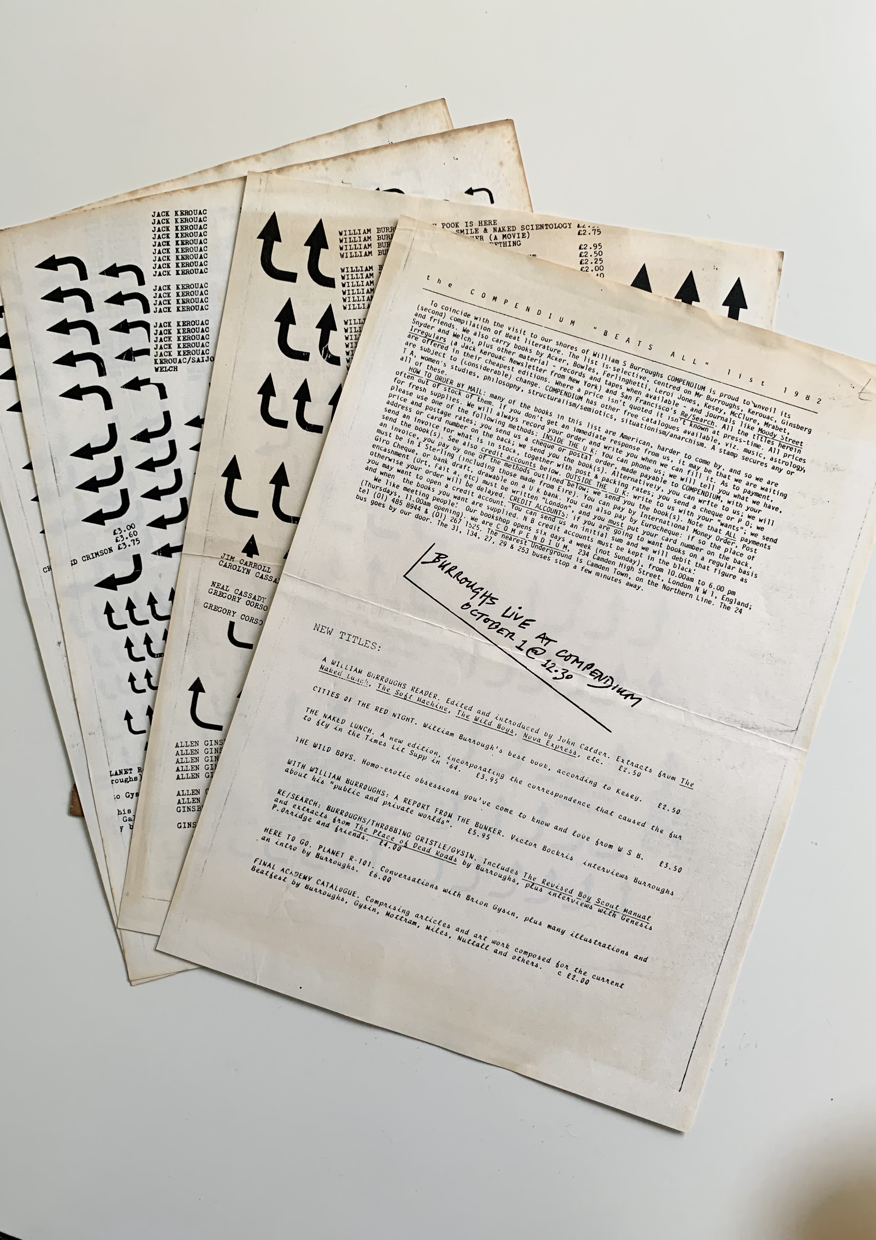 The Compendium "Beats All" List 1982. by Anonymous. But probably Mike ...