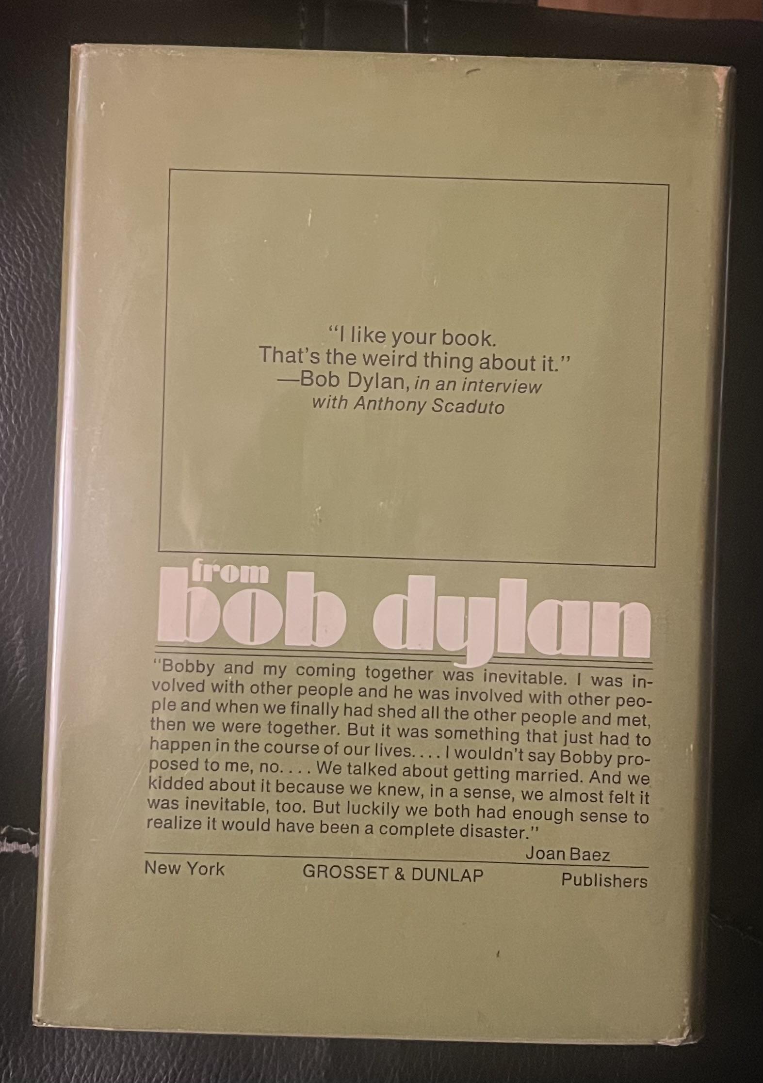 Bob Dylan: An Intimate Biography by Anthony Scaduto: Fine Hardcover ...