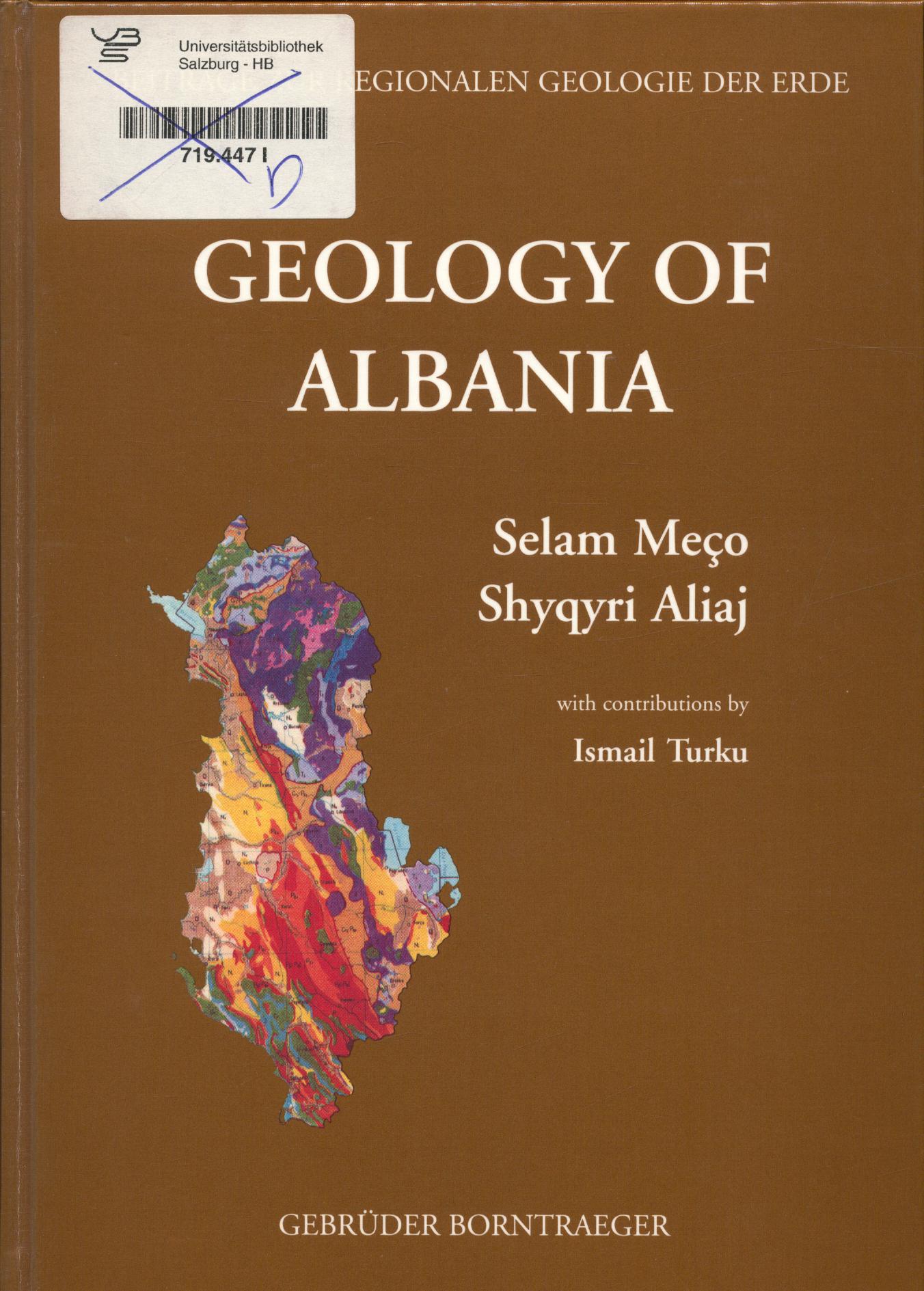Geology of Albania von Meco, Selam, Shyqyri Aliaj und Ismail Turku ...