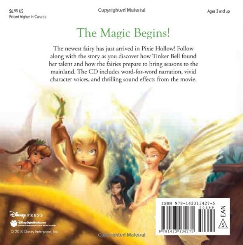 Tinker Bell Read-Along Storybook and CD by Disney Books: good (2010 ...