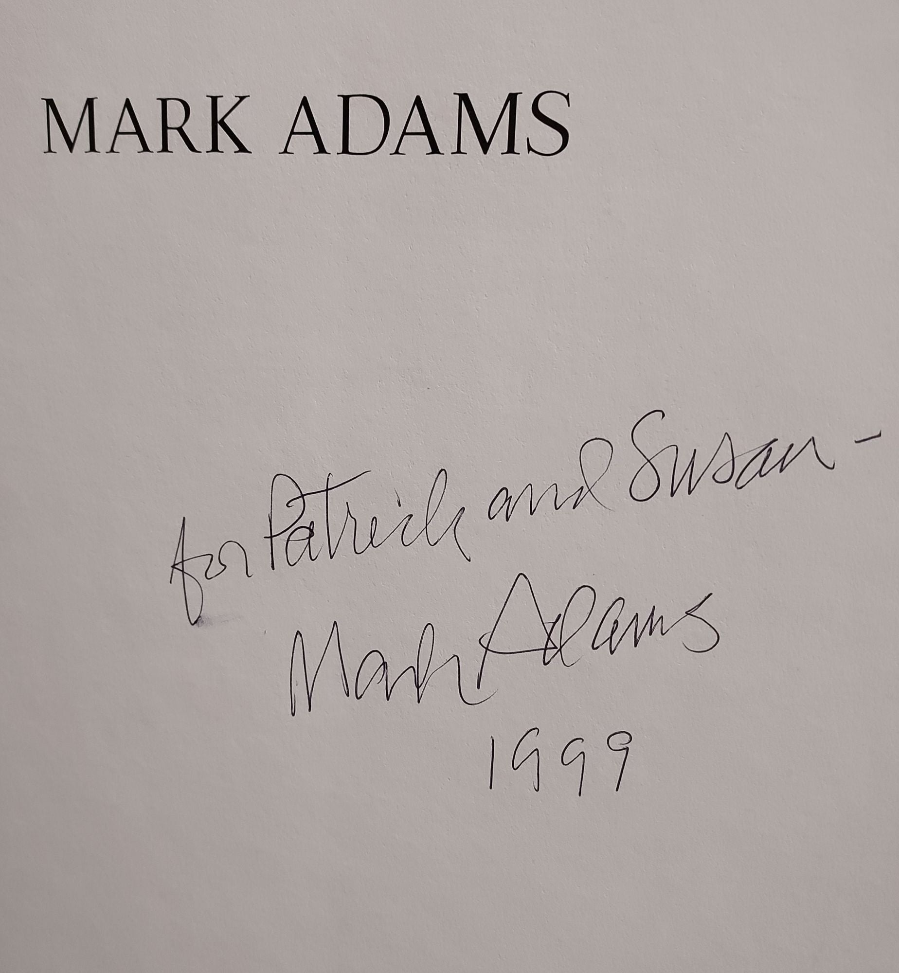 Mark Adams by Johnson, Robert Flynn; Paul Mills and Lorna Price: Very ...