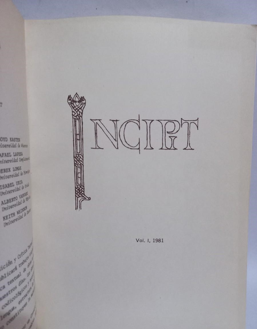 Incipit by Germán Orduna: (1981) Magazine / Periodical | Libros de ...