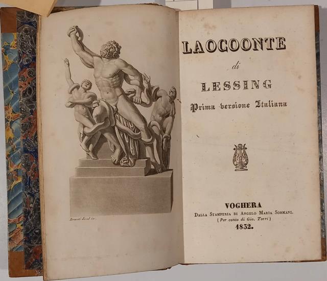 LAOCOONTE. Prima versione italiana. by LESSING Gotthold Ephraim.: buone ...