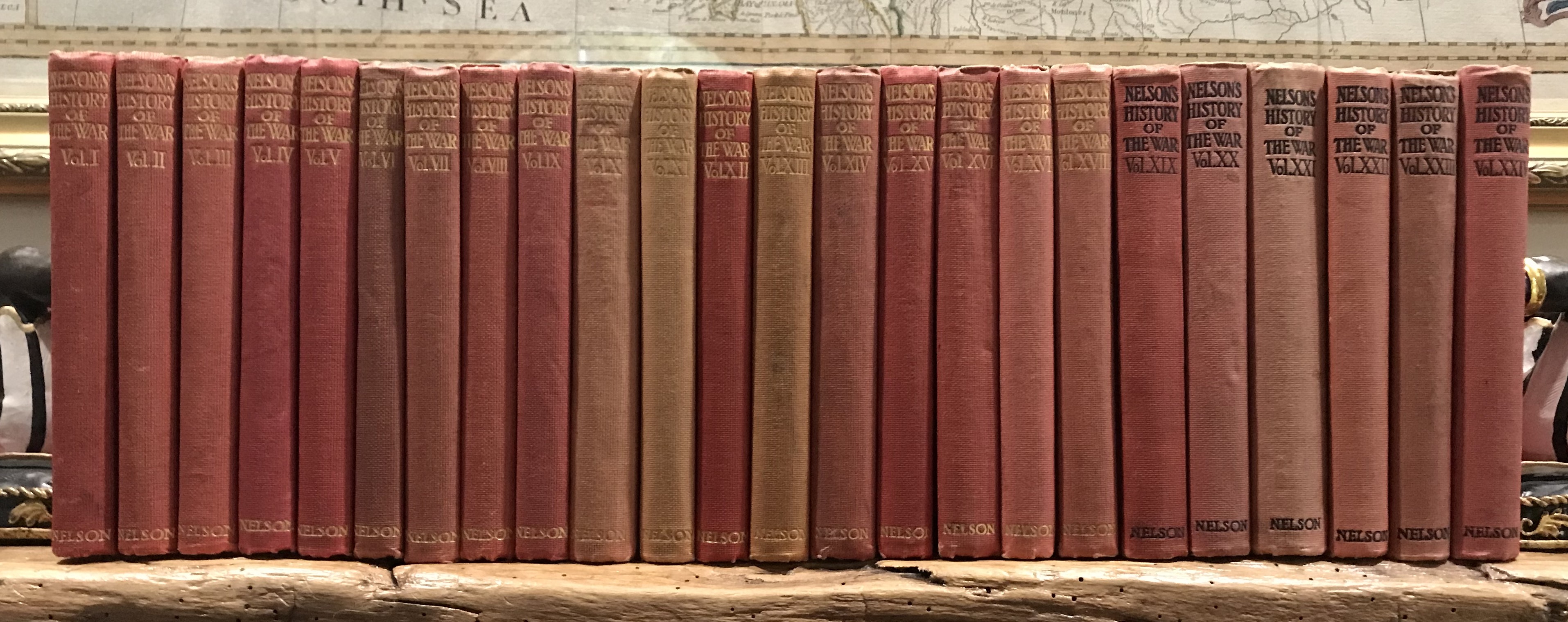 Nelson's History of the War [24 volumes, complete set, published 1915 ...