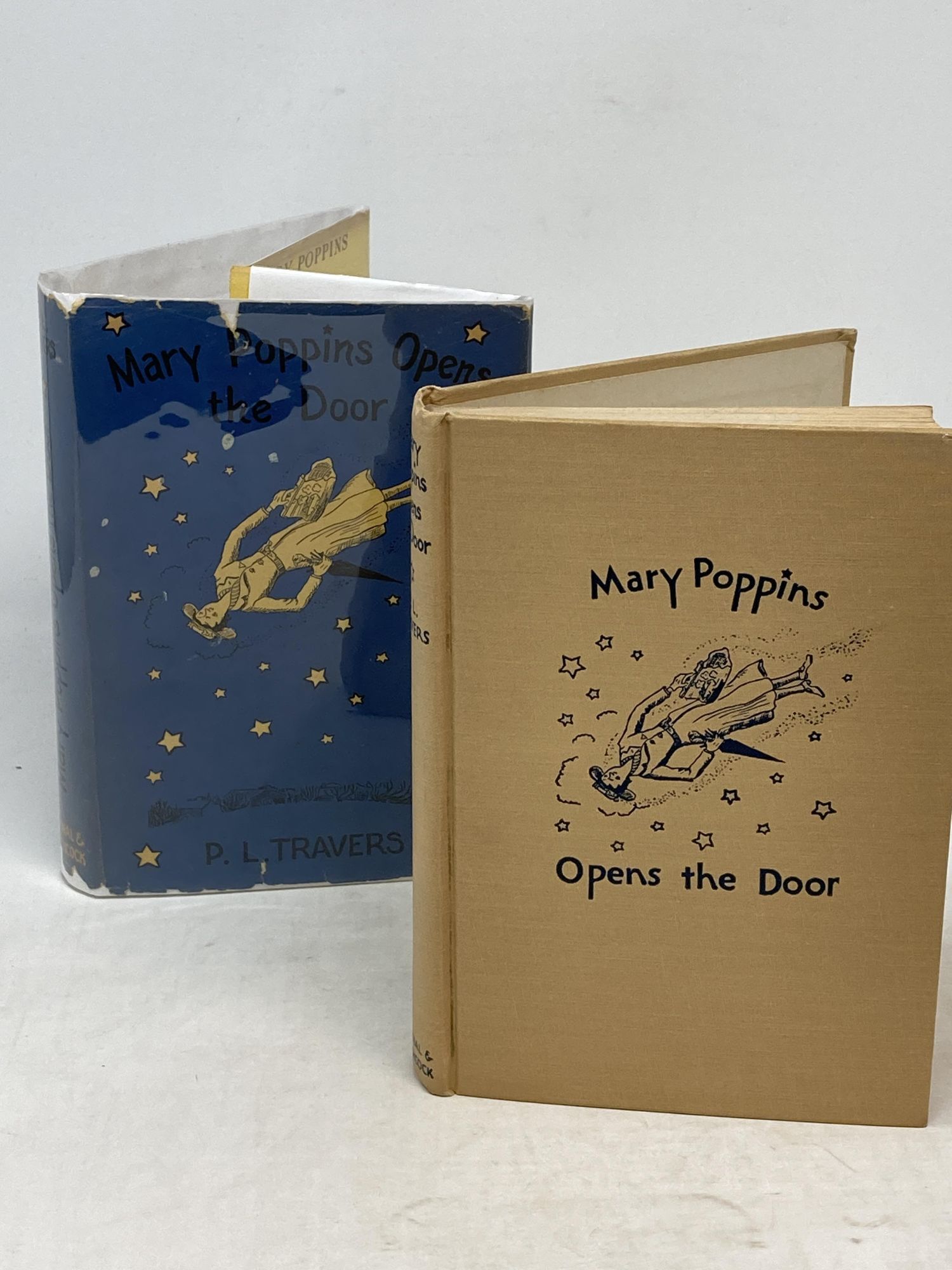 MARY POPPINS OPENS THE DOOR; Illustrated by Mary Shepard and Agnes Sims ...