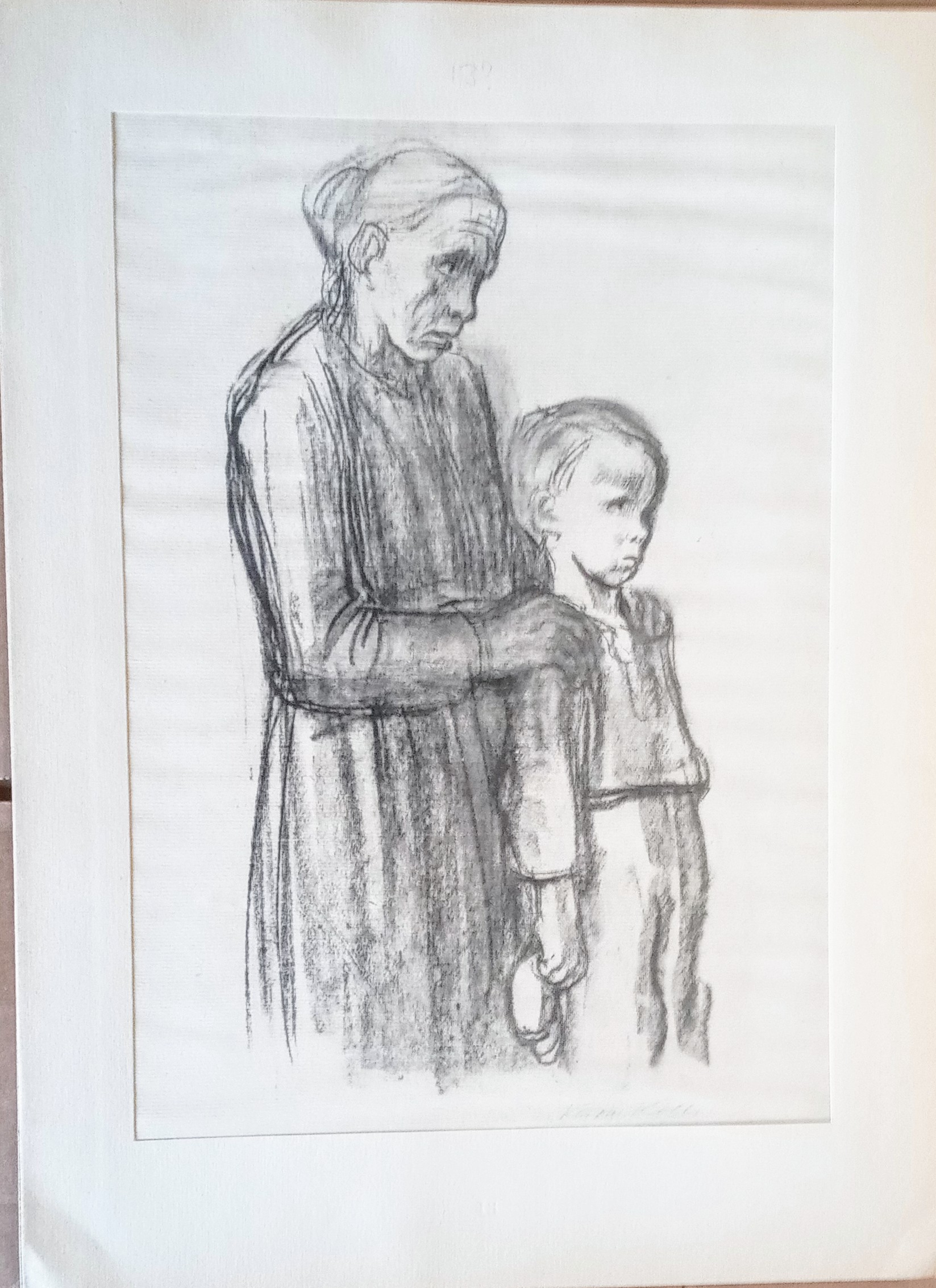 KÄthe Kollwitz Einundzwanzig Vom Kuenstler Signierten Zeichnungen Der