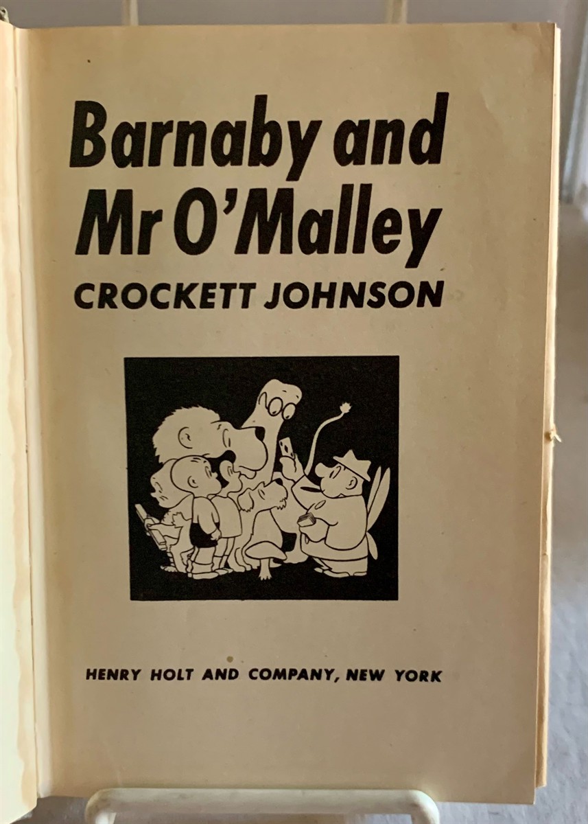 Barnaby And Mr O'malley by Johnson, Crockett (Pseudonym Of David ...
