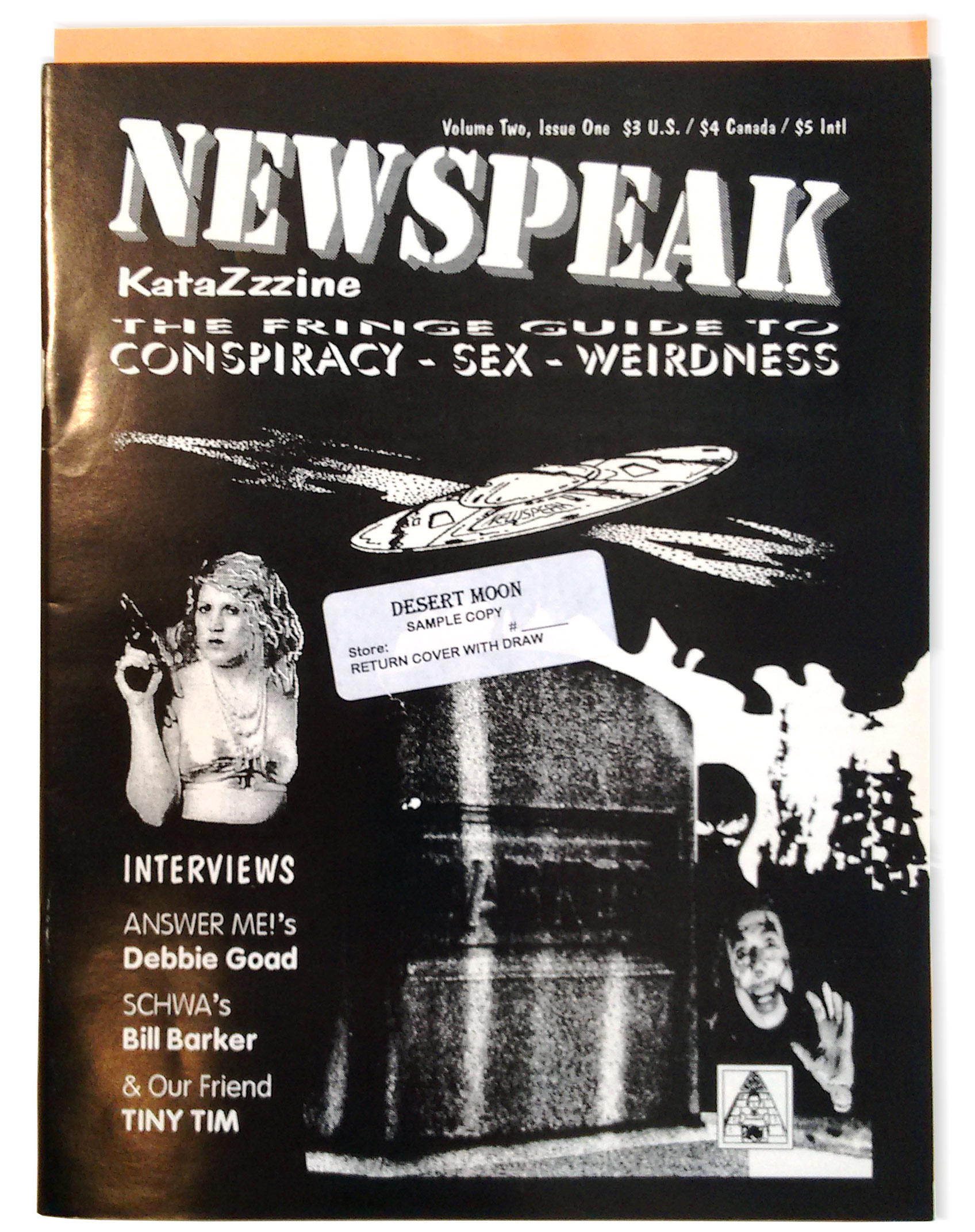 Newspeak Katazzzine: The Fringe Guide to Conspiracy - Sex - Weirdness. Volume Two, Issue One ...