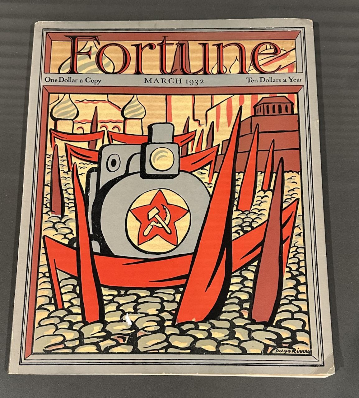 Fortune magazine. Featuring a striking front cover by Diego Rivera. by ...