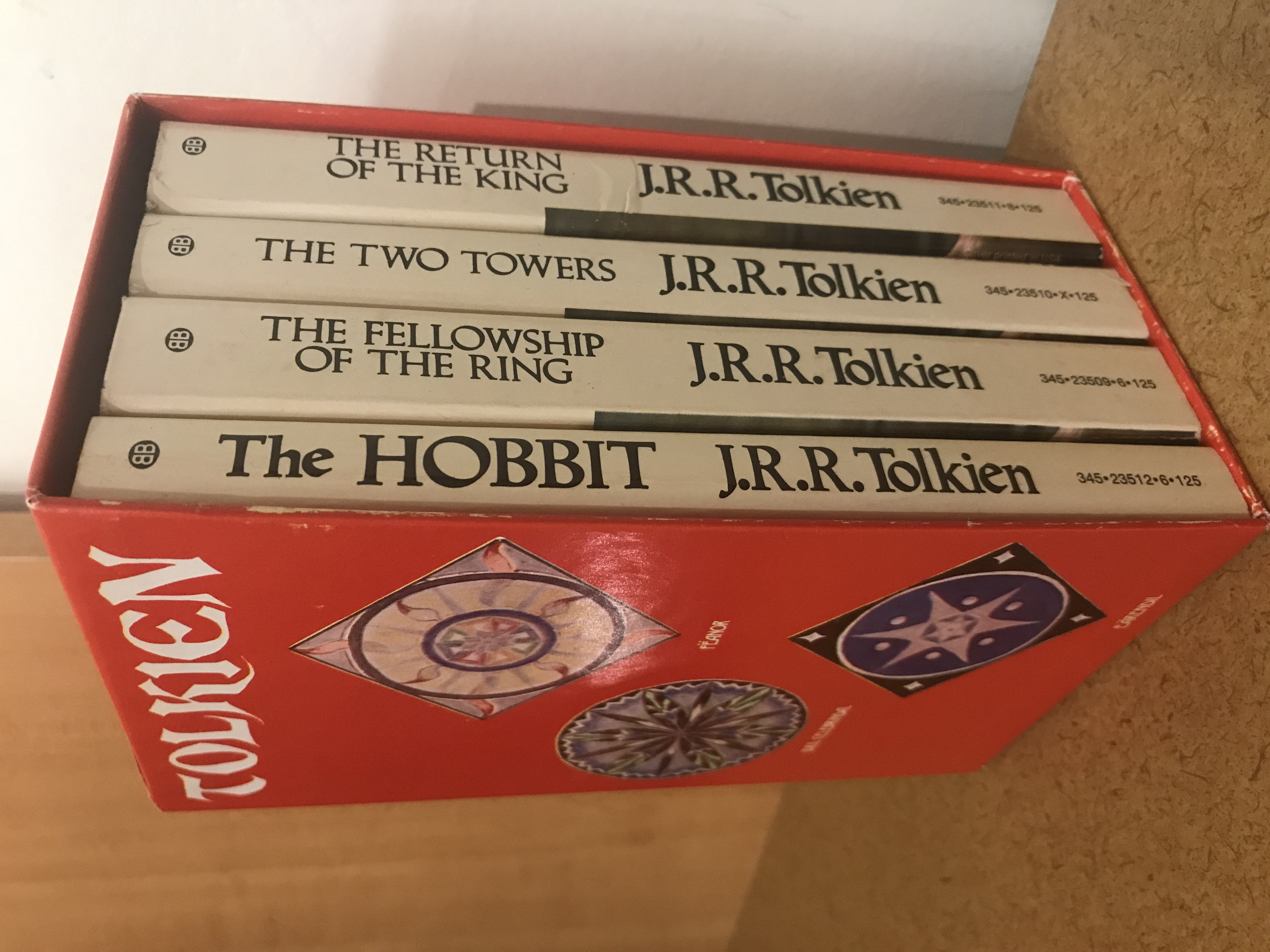 Lord of the Rings Boxed Set (+ Hobbit) [4 volumes] by J. R. R. Tolkien ...
