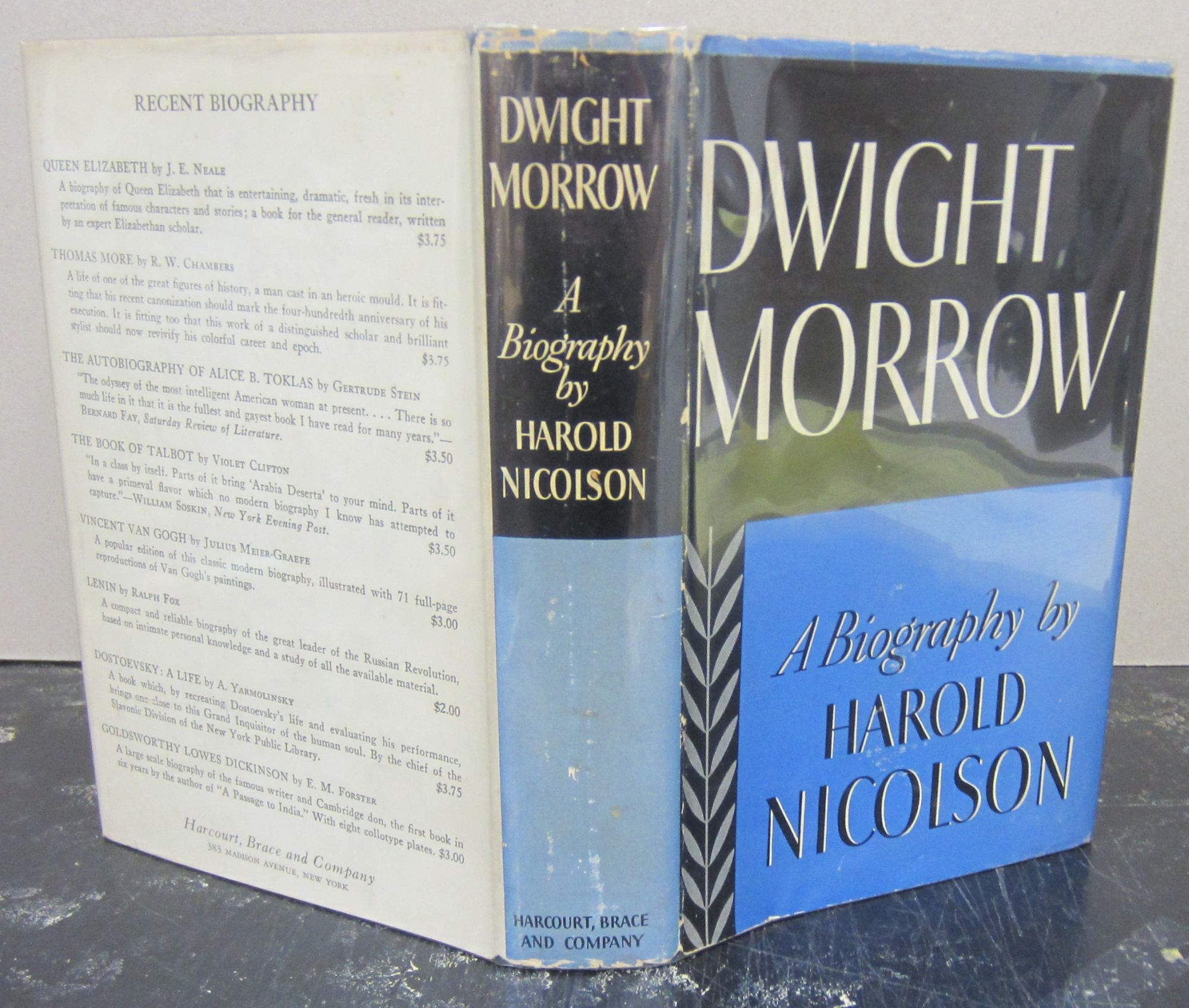 Dwight Morrow: A Biography by Nicolson, Harold: Hardcover (1935) First edition. | Midway Book ...