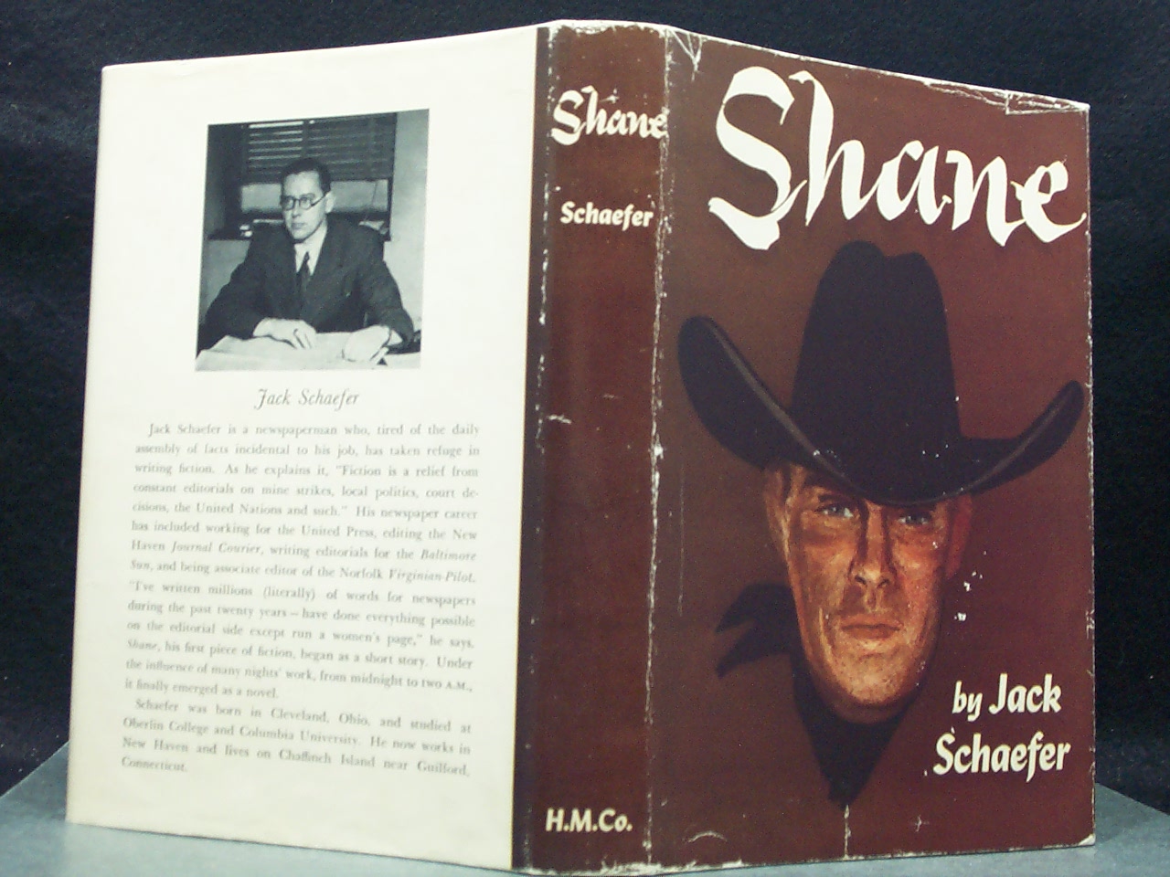 SHANE by SCHAEFER, JACK: FINE IN A VERY GOOD+ D.J. HARDCOVER FIRST ...