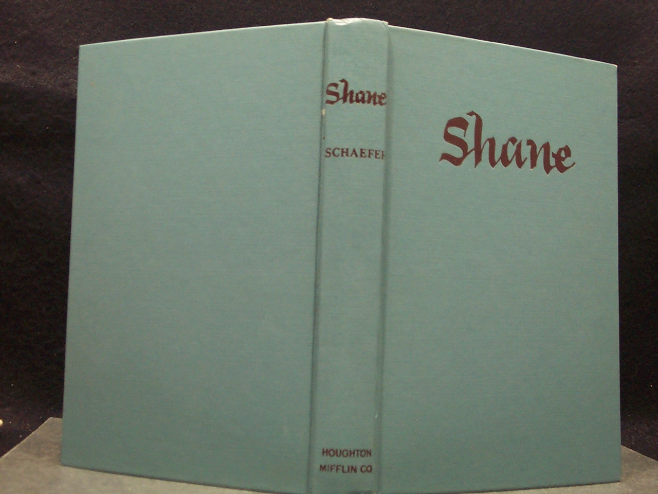 SHANE by SCHAEFER, JACK: FINE IN A VERY GOOD+ D.J. HARDCOVER FIRST ...